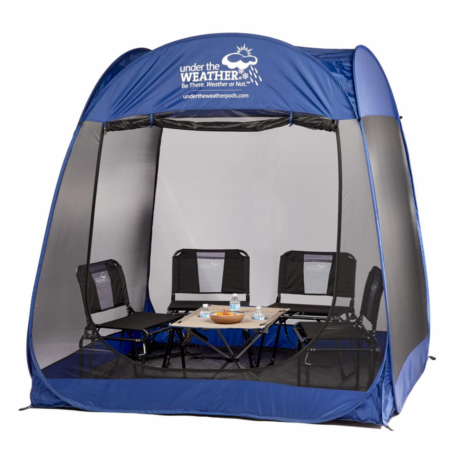 Bug-Screen Pod 4-Person Large Pop-Up Pod with Mesh | WeatherPod ...