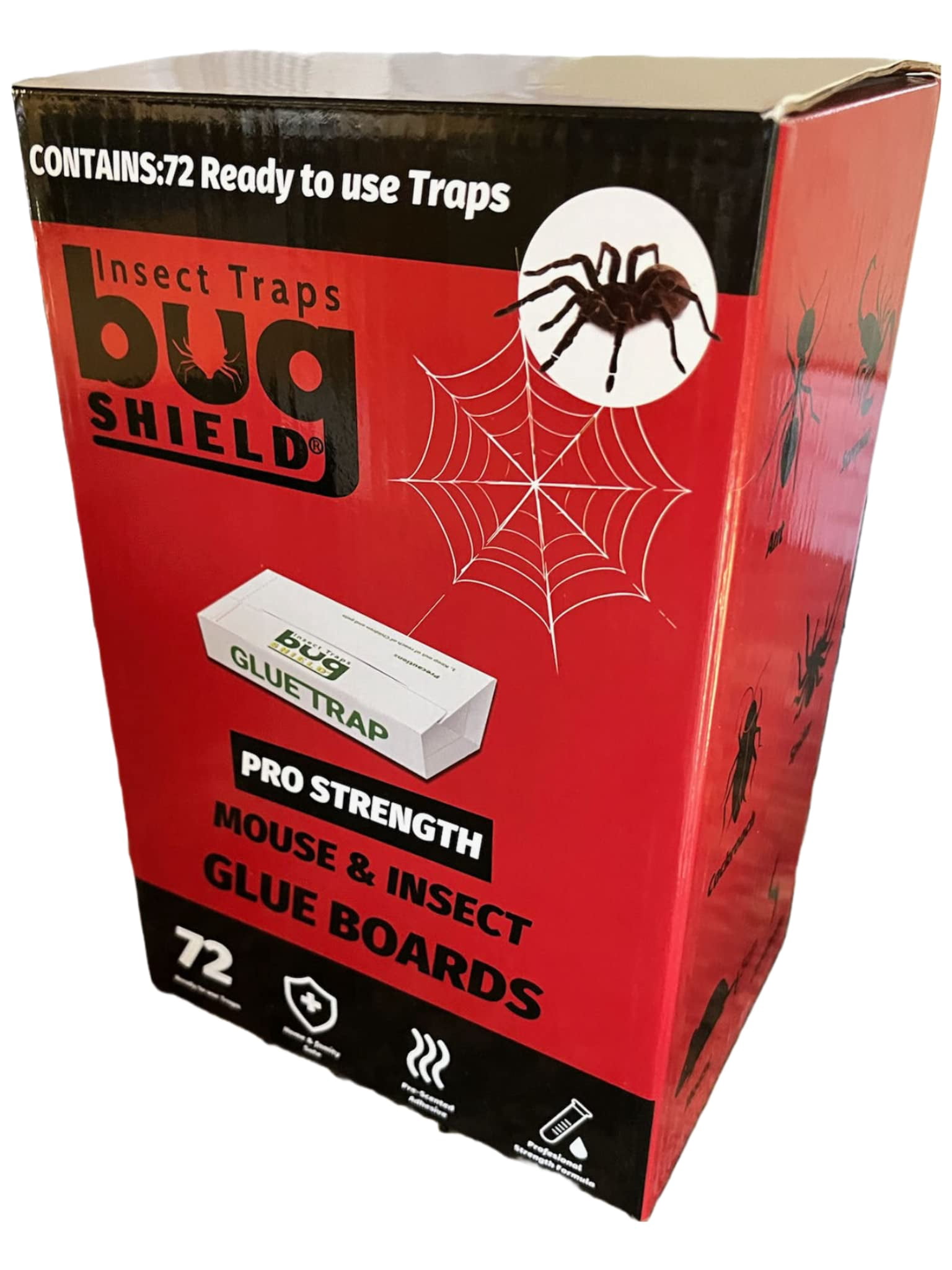 Bug Shield Sticky Glue Traps 72 Glue Boards, All Types of Incets ...