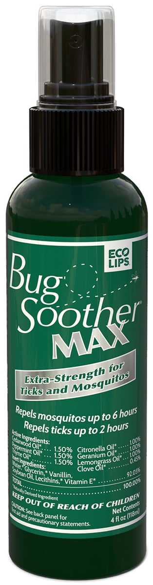Bug Soother MAX Bug Repellent, 4oz Spray Bottle - Walmart.com