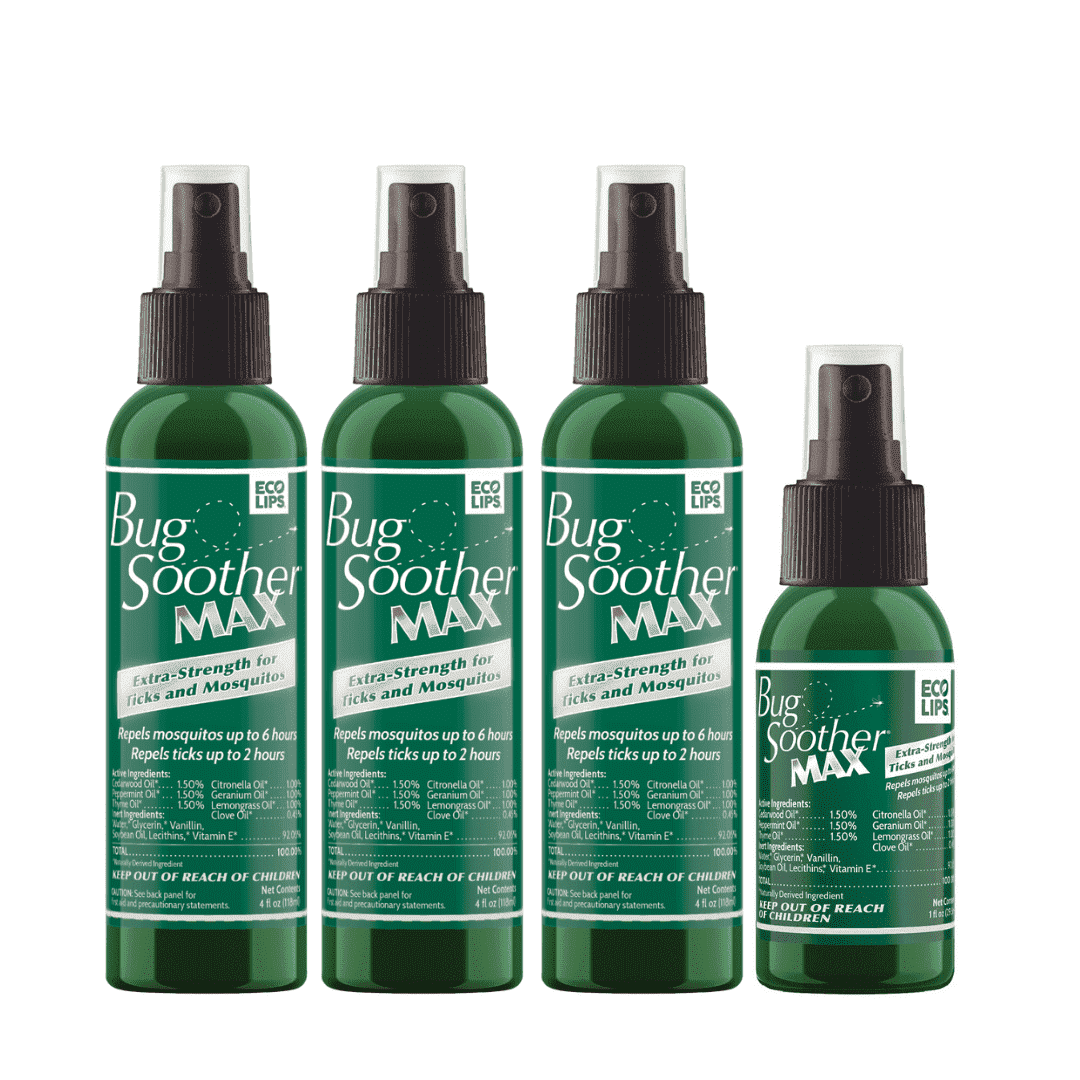 Bug Soother MAX Natural Gnat, Tick & Mosquito Repellent, 3pk 4 fl oz ...