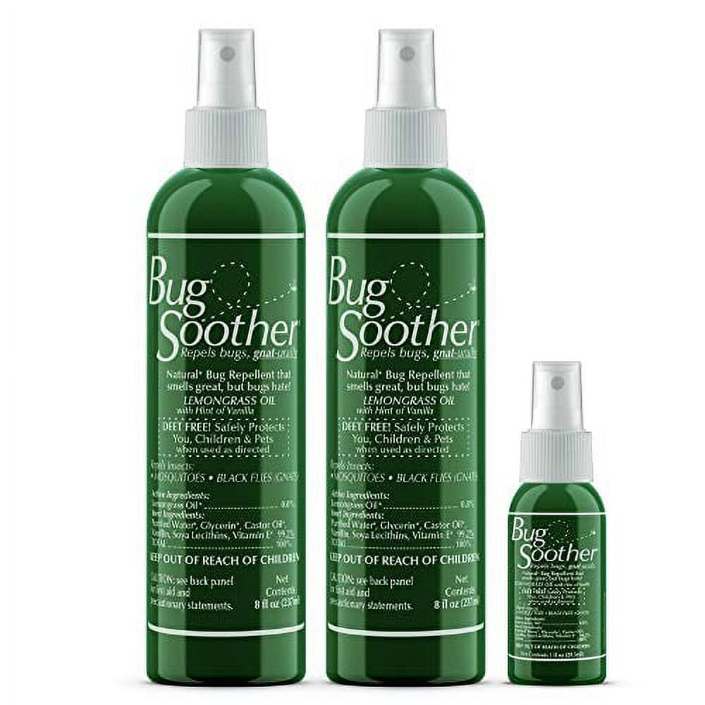 Bug Soother Spray (2, 8 oz bottles) - Natural Insect, Gnat and Mosquito ...