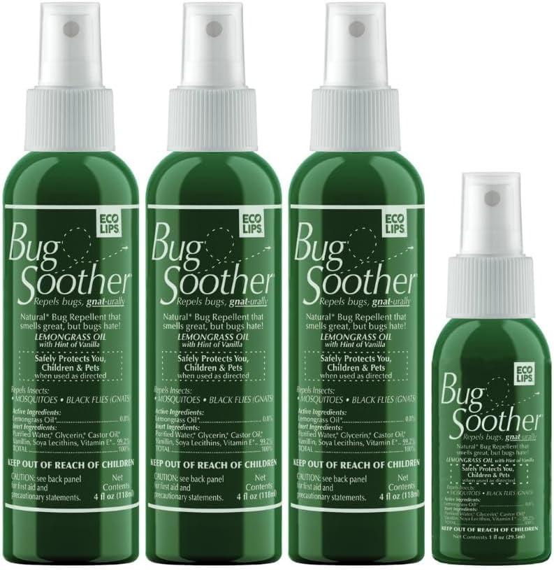 Bug Soother Spray (3, 4oz) - Natural Mosquito, Gnat & Insect Deterrent ...