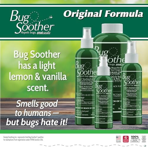 Bug Soother Spray (4 bottle, 2 oz) - Natural Mosquito, Gnat and Insect ...