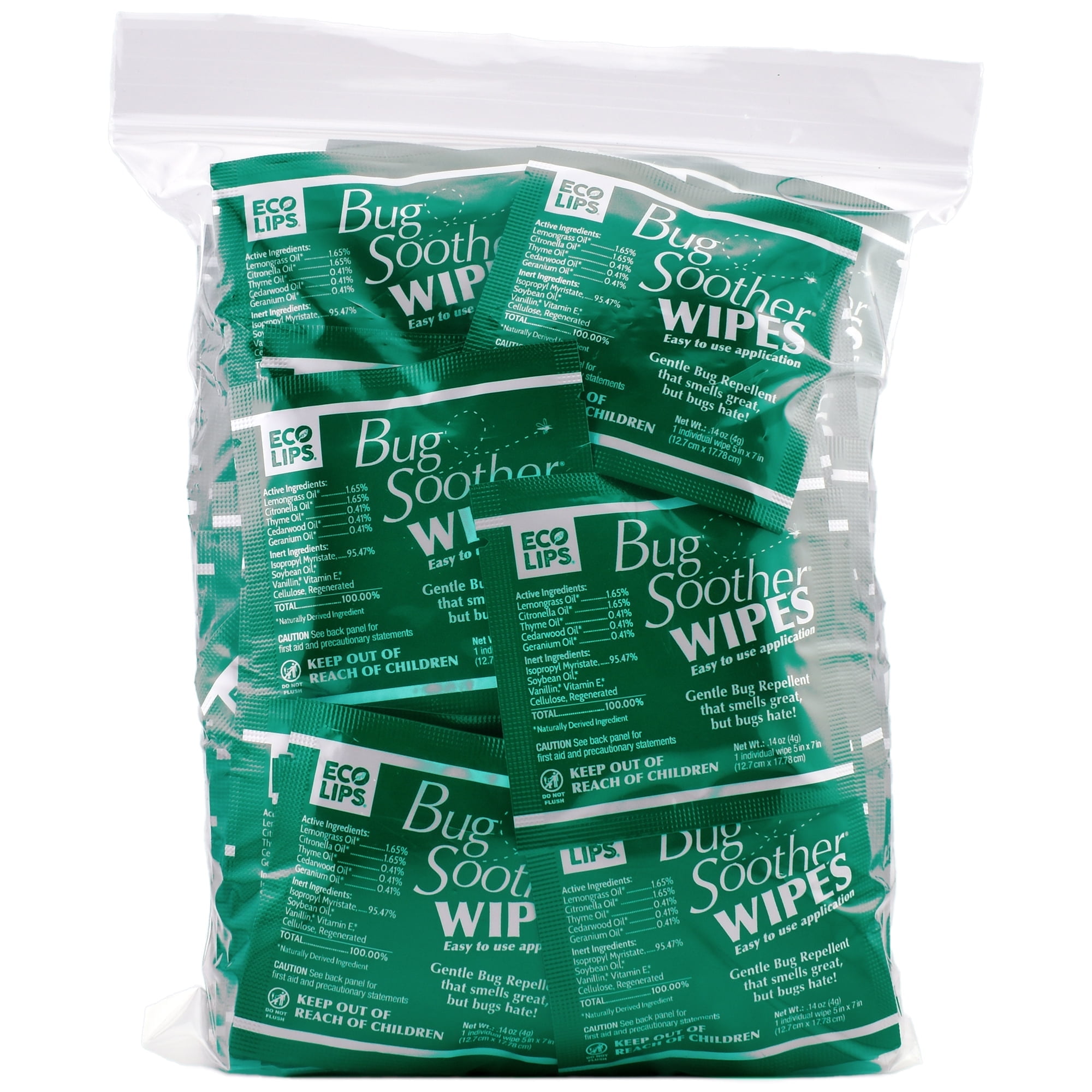 Bug Soother Wipes (100 ct) - Natural Mosquito Repellent & Deterrent ...