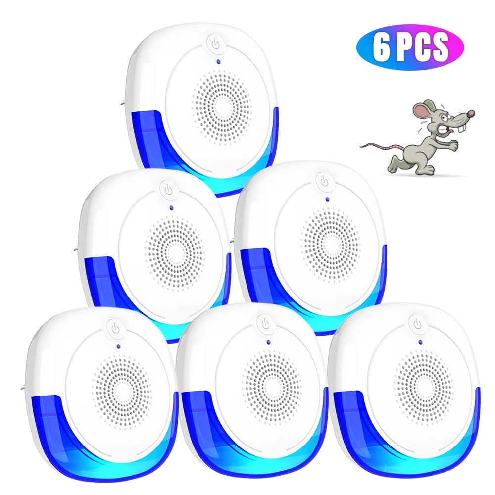 Bug Spray 6 Pack Ultrasonic Mouse Repellent, Indoor Ultrasonic Pest ...