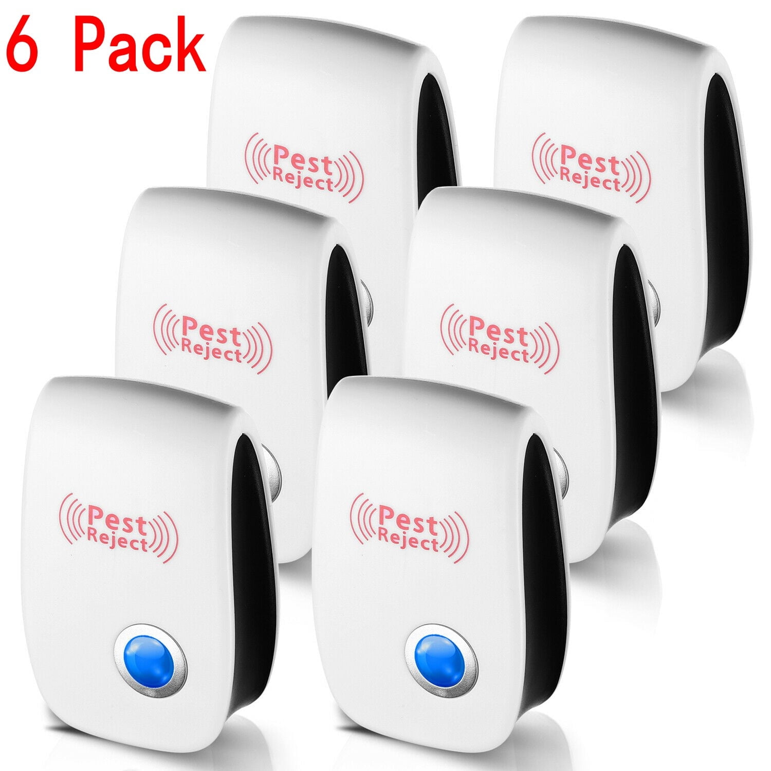 Bug Spray 6Pcs Ultrasonic Pest Repeller Control Electronic Repellent ...