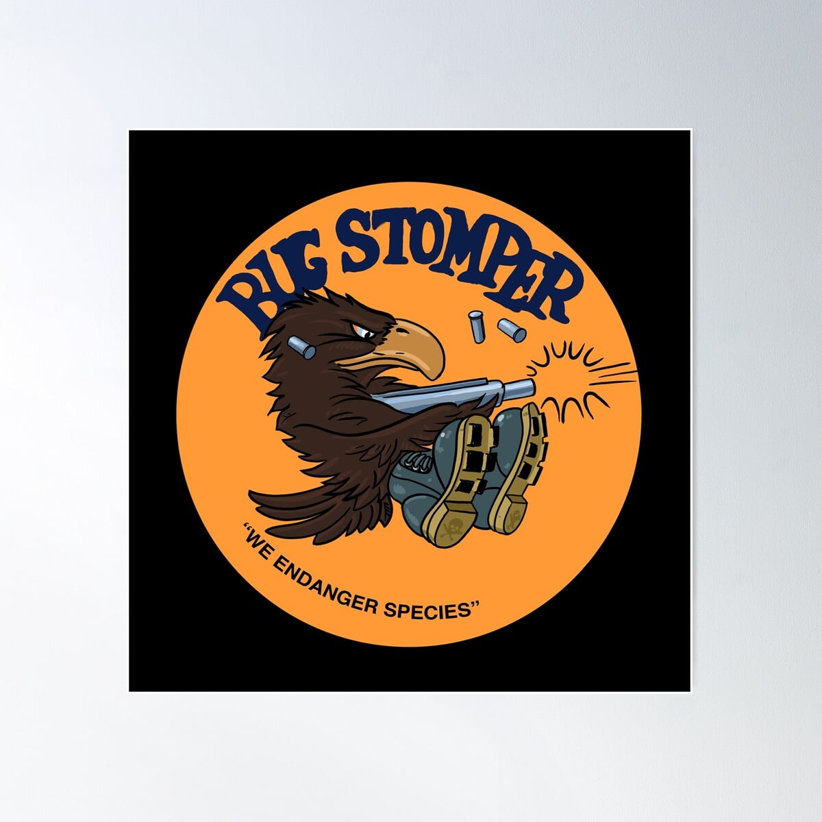 Bug Stomper Poster Wall Art, Modern Wall Decor For Living Room Bedroom ...