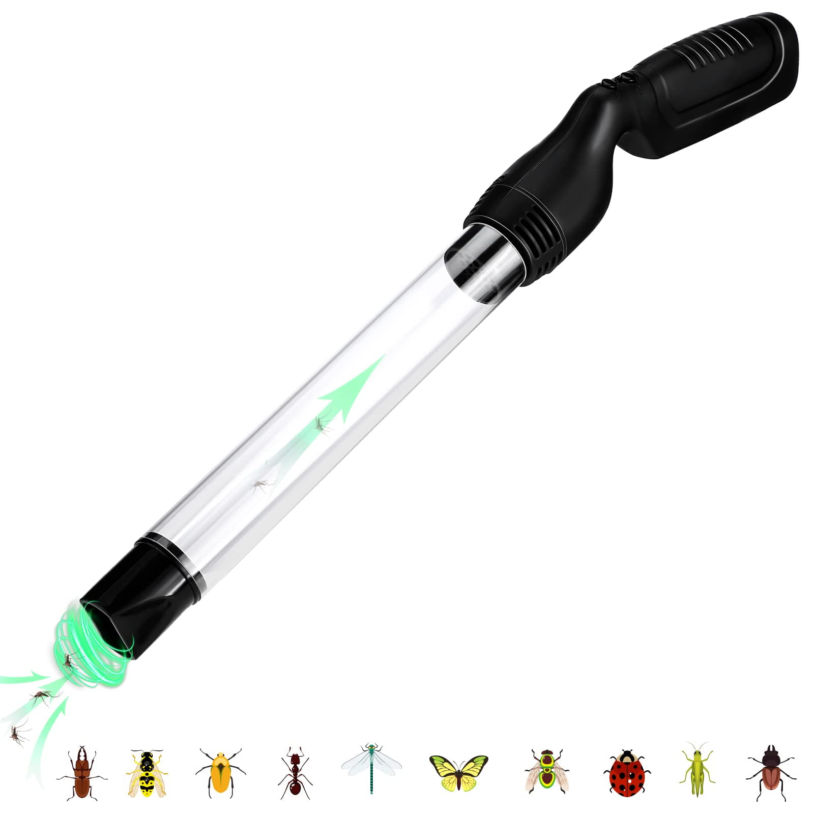 Bug Vacuum Catcher for Adults and Kids with Long Nozzle, Battery ...