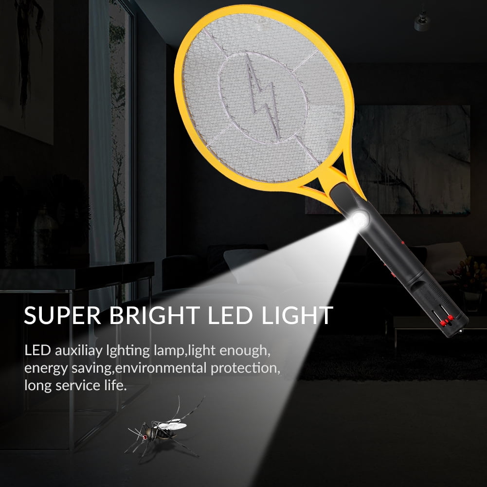 Bug Zapper Electric Fly Swatter 3000V Rechargeable, Mosquito Killer ...