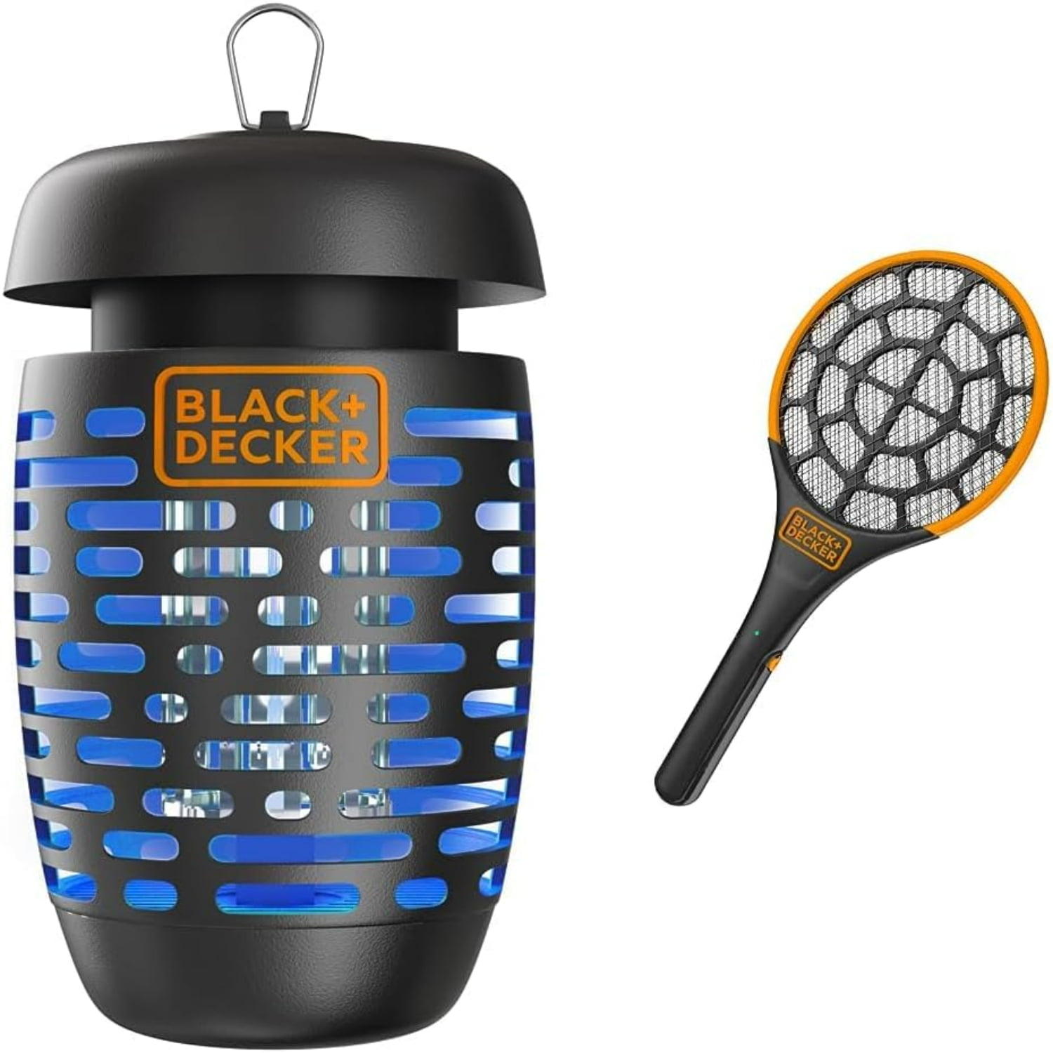 Bug Zapper Electric Lantern with Insect Tray Cleaning Brush Light Bulb ...
