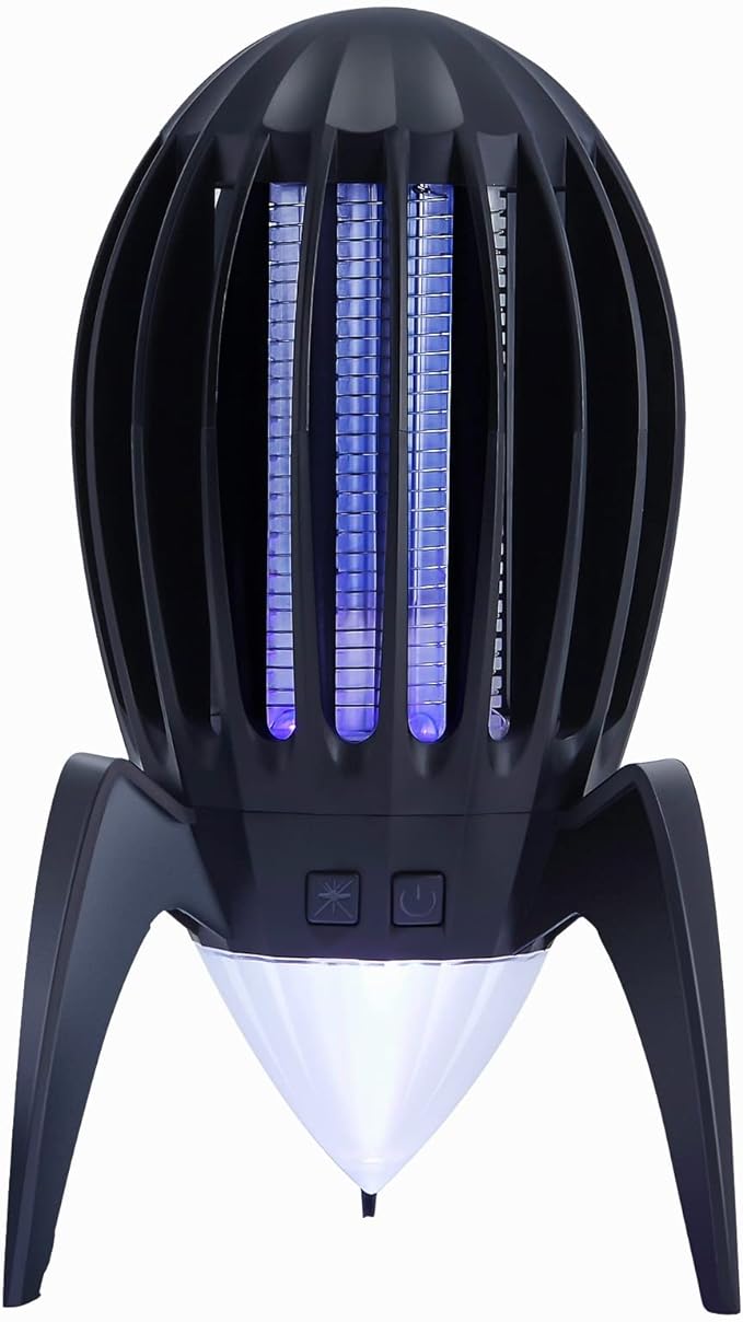 Bug Zapper, Electronic Fly Trap Camping Lamp Waterproof Mosquito Killer ...