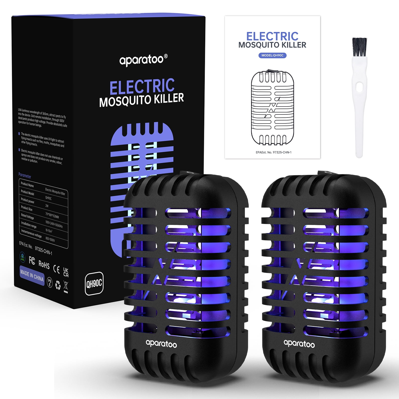 Bug Zapper Indoor Plug in, Indoor Electric Plug-in Mosquito Zapper 2 ...