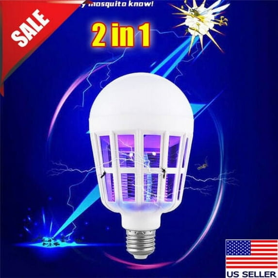 Bug Zapper LED Light Bulb 2 in 1 Mosquito Killer Lamp - Walmart.com