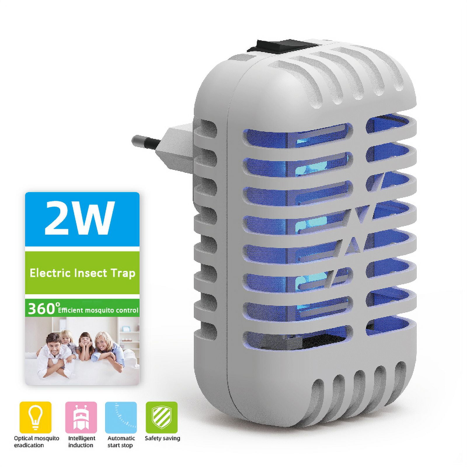 Bug Zapper Light Indoor Plug In,Electronic Mosquito Killer and Zapper ...
