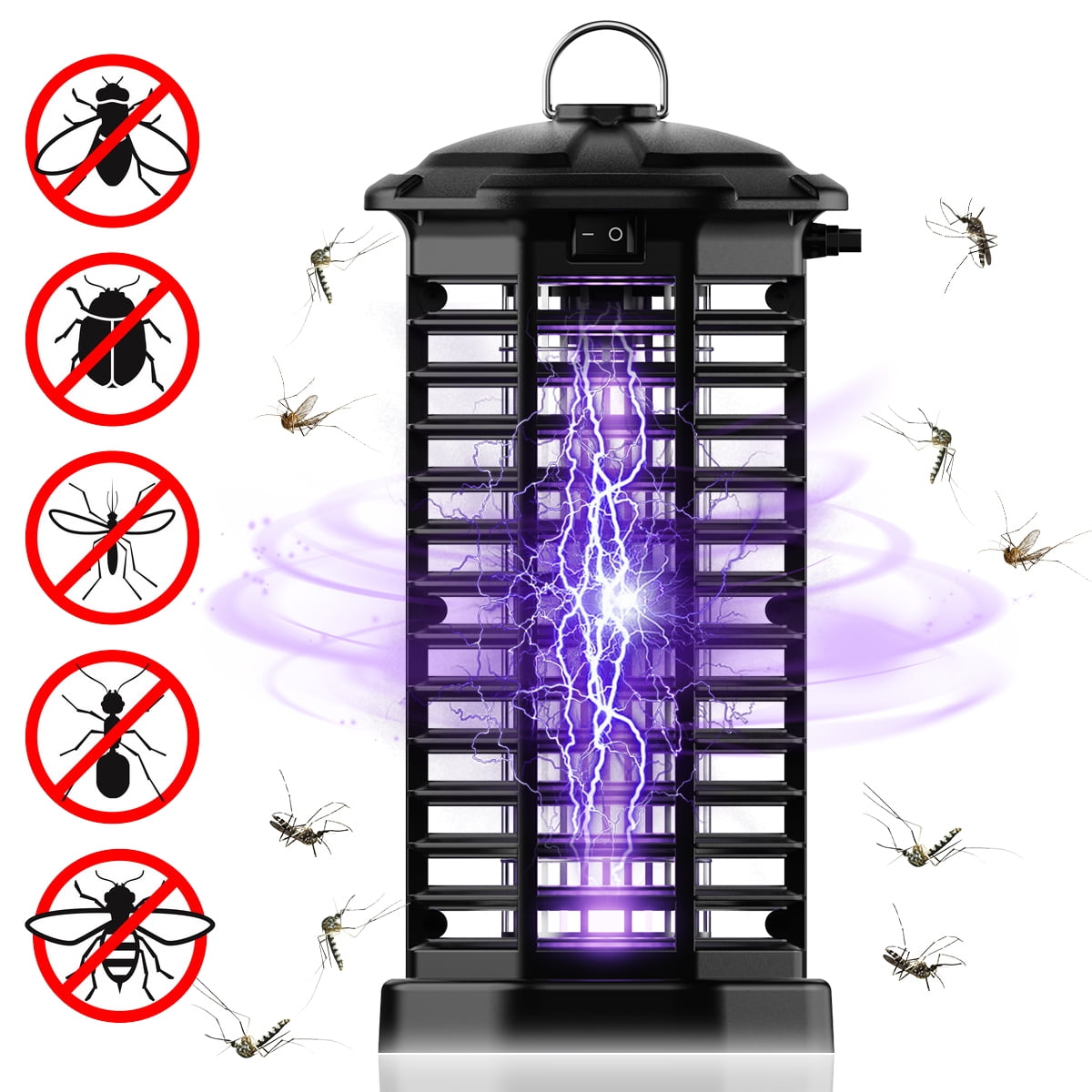 Bug Zapper, Mosquito Killer Trap Lamp Light, Suction Fan, Electric ...