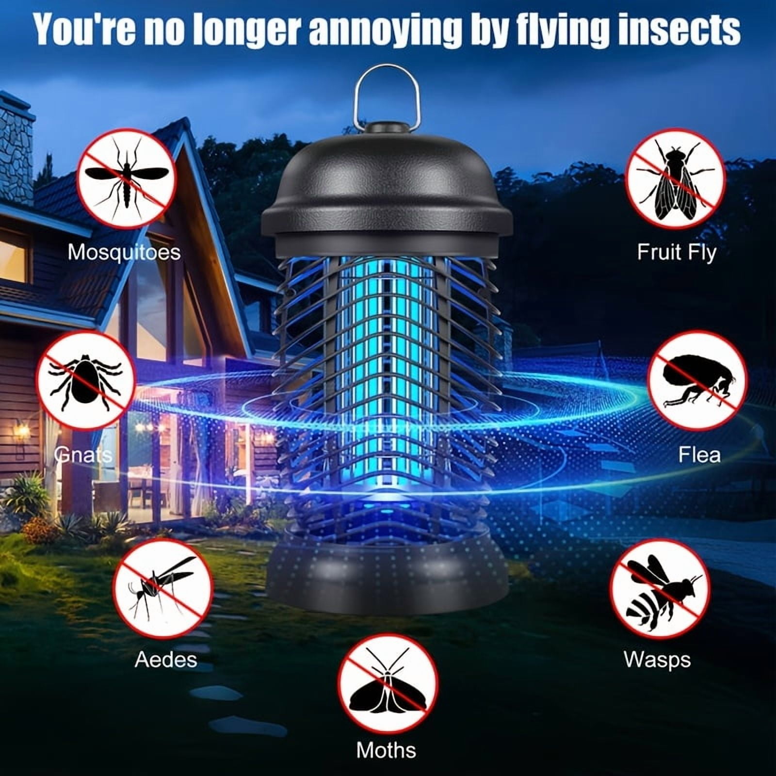 Bug Zapper, Mosquito Zapper Fly Trap Mosquito Killer Lamp Electronic ...