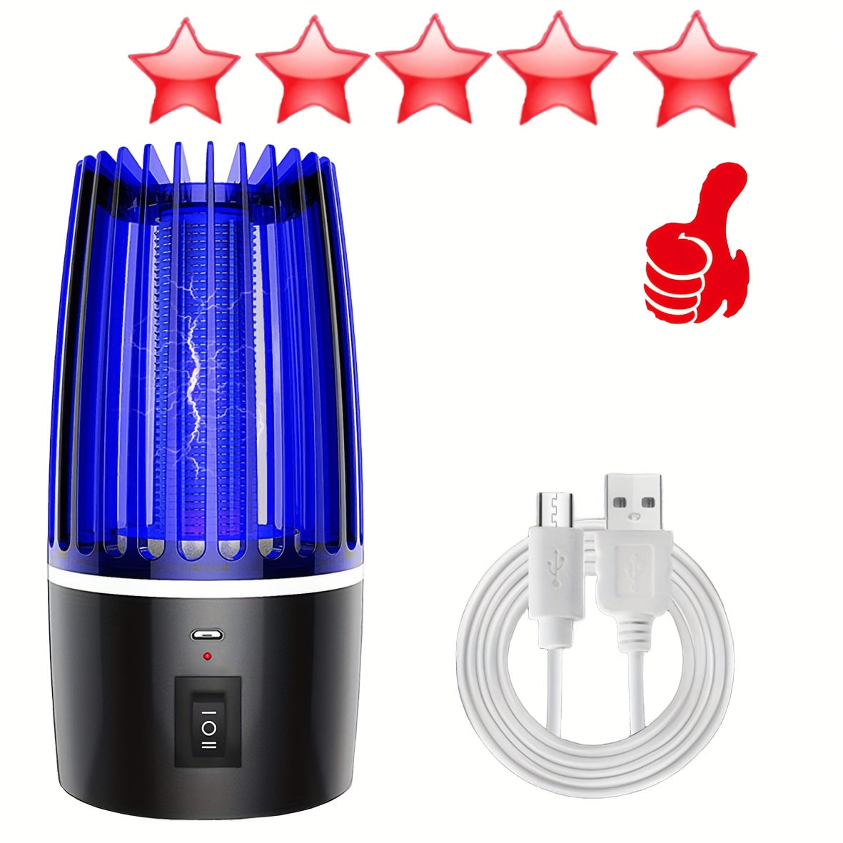 Bug Zapper, Mosquito Zapper Fly Trap Mosquito Killer Lamp USB Electric ...