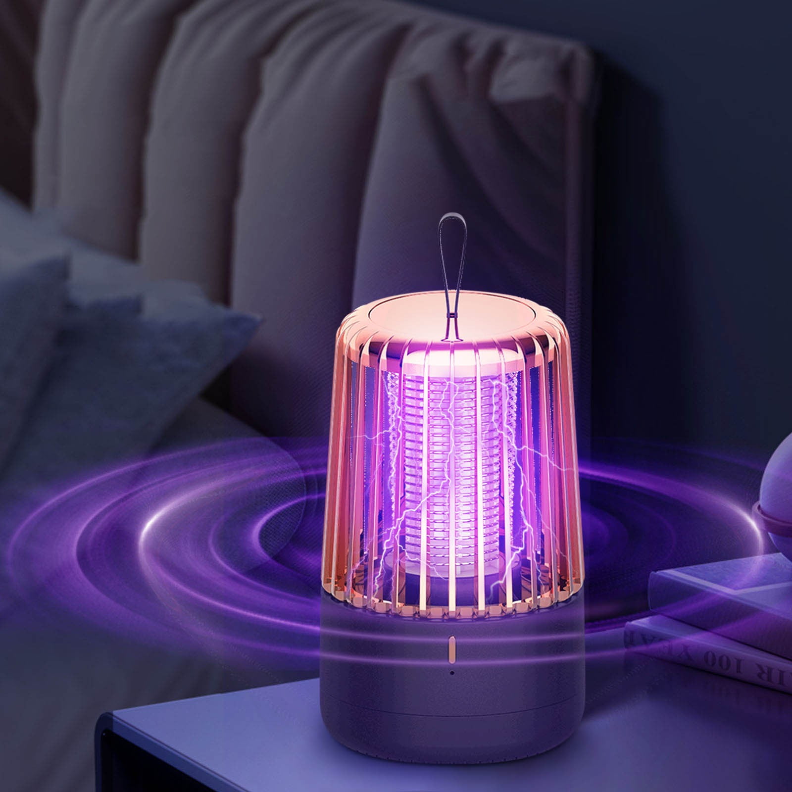 Bug Zapper, Mosquito Zapper Fly Trap Mosquito Killer Lamp USB Electric Radiationless LED Mute ...