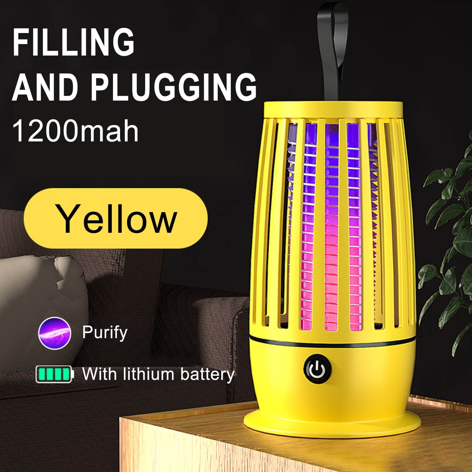 Bug Zapper, Mosquito Zapper Led Light 2 in 1 for Outdoor and Indoor ...