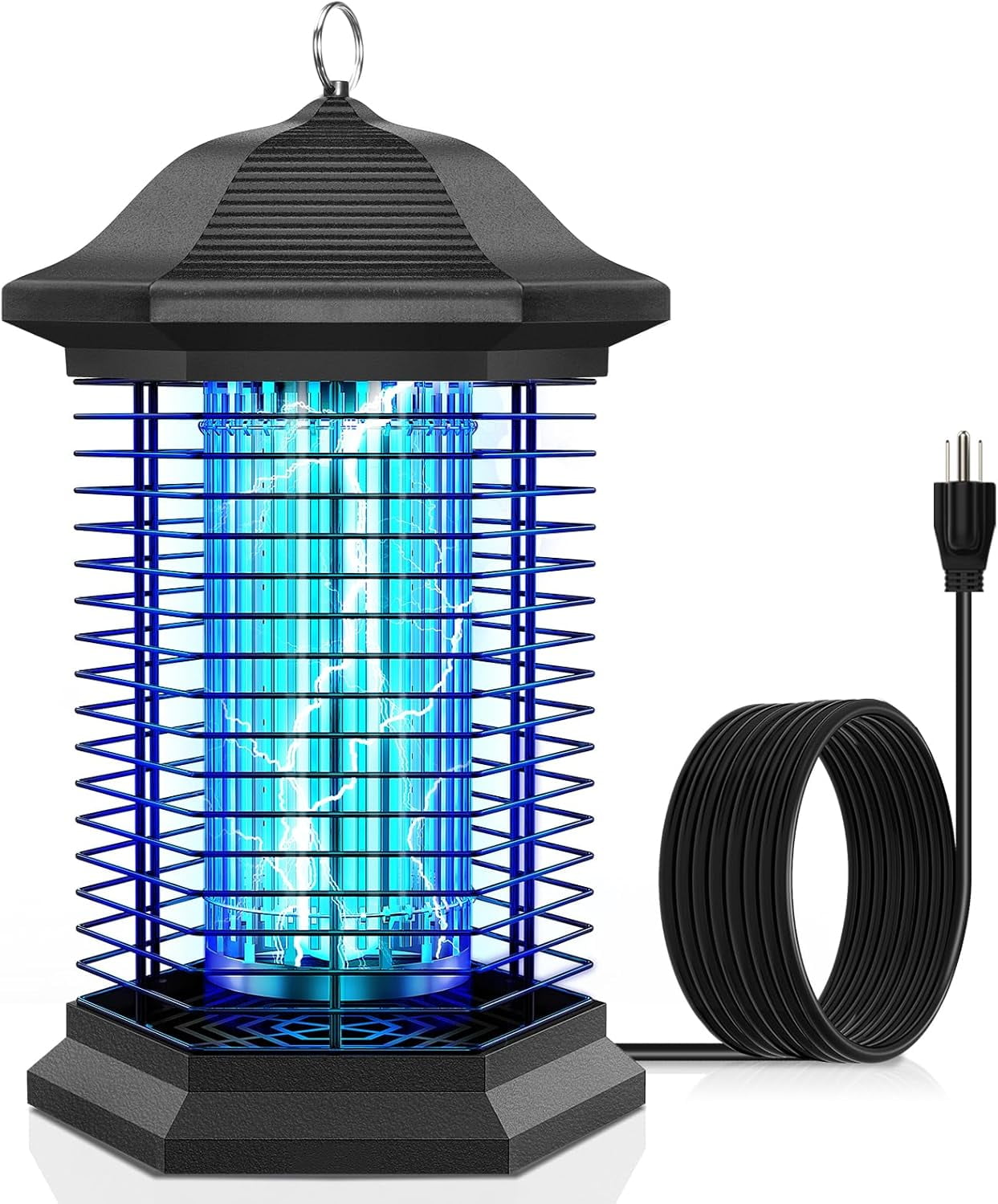 Bug Zapper Outdoor, Electric Mosquito Zapper with 18W Power & 4400V ...