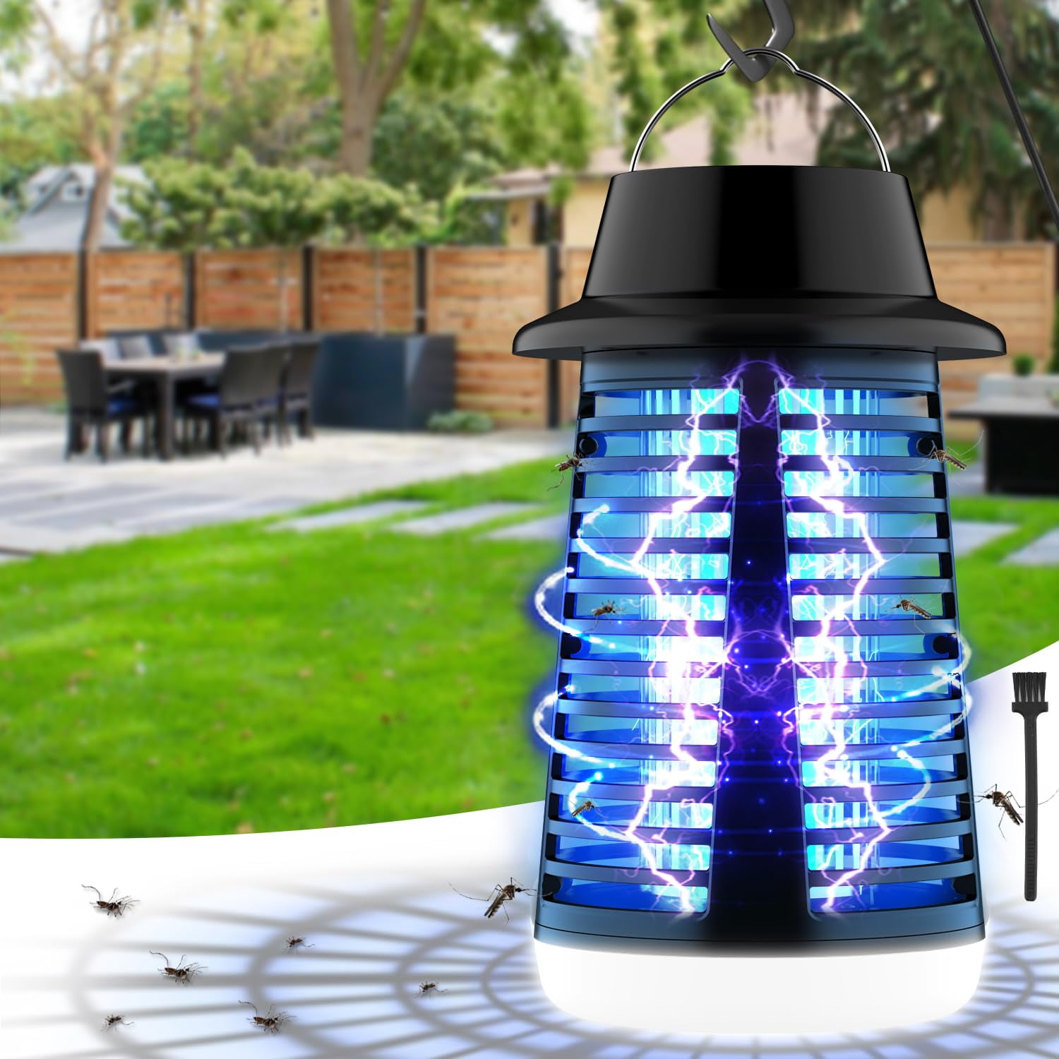 Bug Zapper Outdoor, Fly Zapper Indoor, Mosquito Zapper with LED Light ...