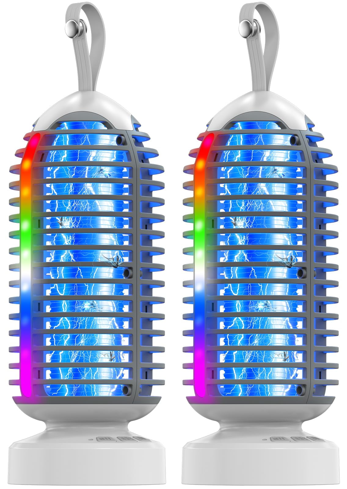 Bug Zapper Outdoor Indoor, 3000V Electric Mosquito Zapper 4000mAh ...