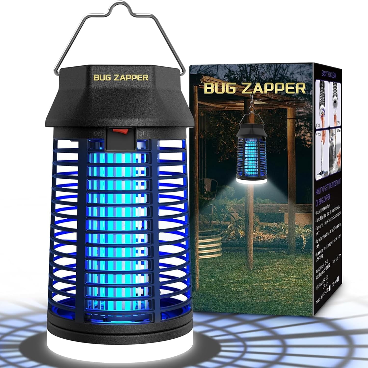 Bug Zapper Outdoor, Mosquito Zapper with LED Light, Fly Zapper Outdoor ...