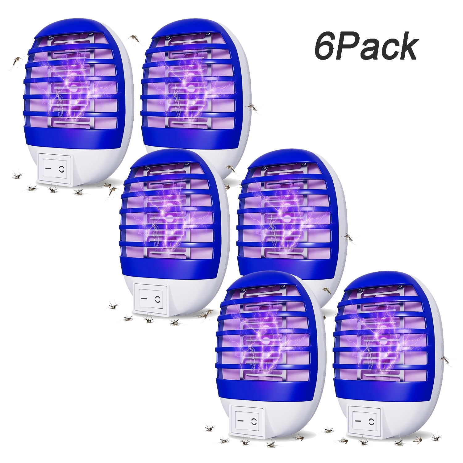 Bug Zapper, Plug-in Electronic Mosquito Killer Night Light, Eliminates ...