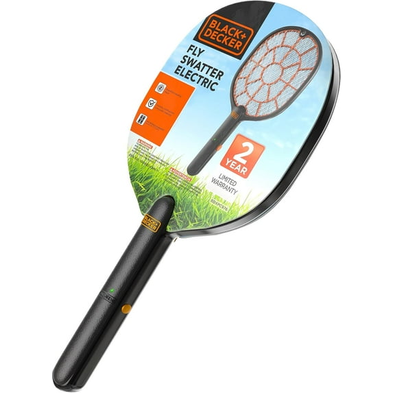 Bug Zapper Racket – Electric Fly Swatter for Gnats, Mosquitoes, & More ...