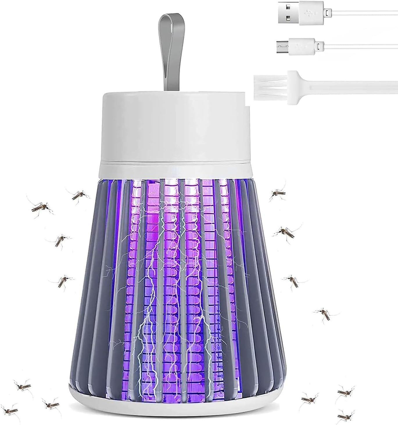 Bug Zapper USB Plug in Mosquito Killer, Electric Gnat Fly Trap Zapper ...