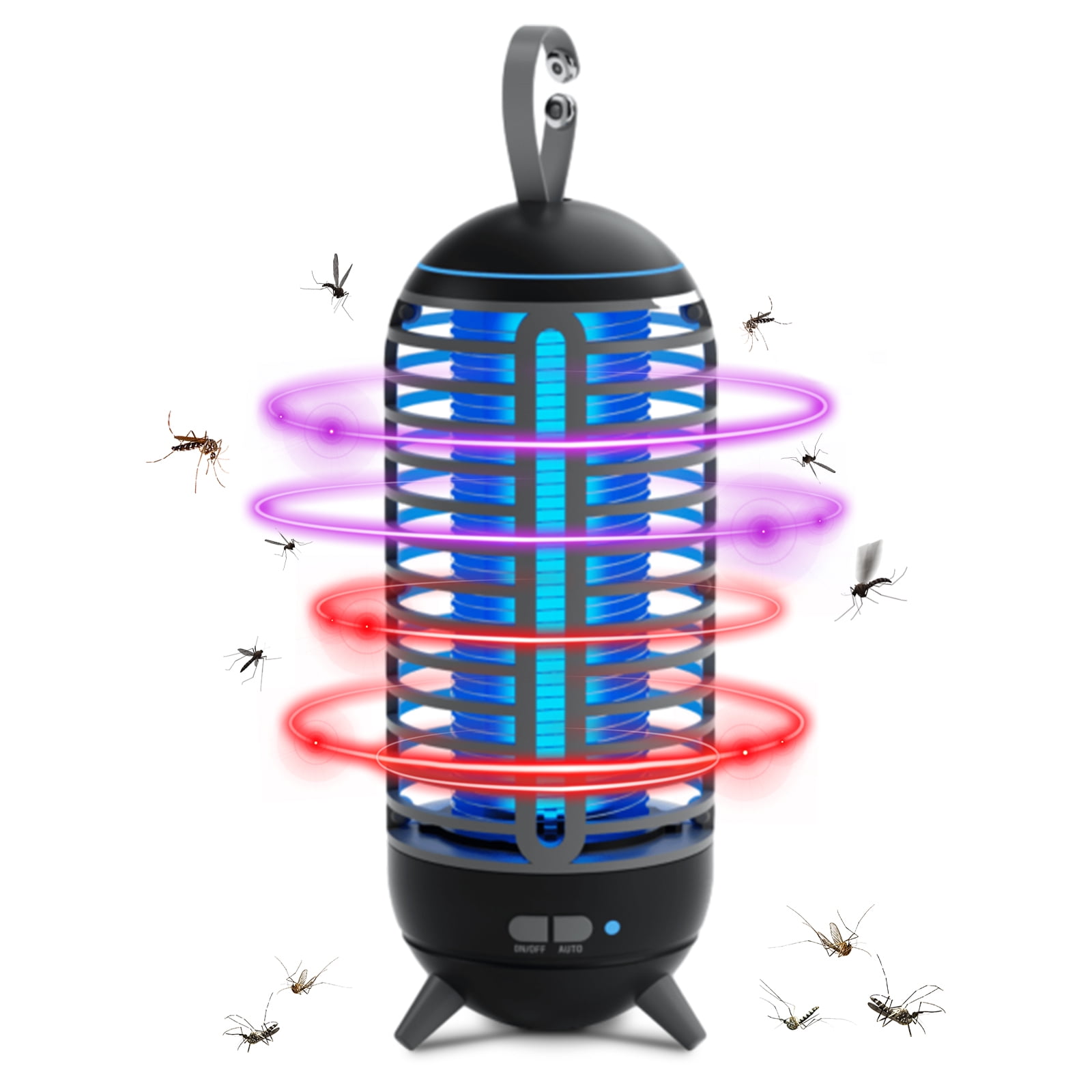 Bug Zapper Waterproof 2500mAh Portable Fly Trap Mosquito Killer ...