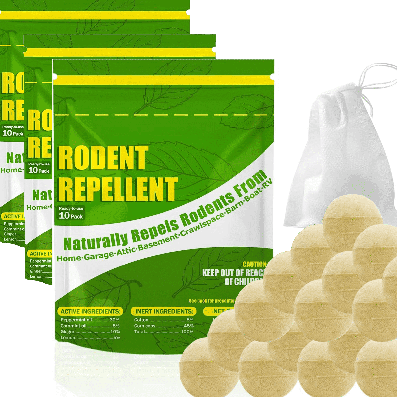 BugBust Mouse Repellent, Natural Rat Repellent Indoor, Rodent and ...