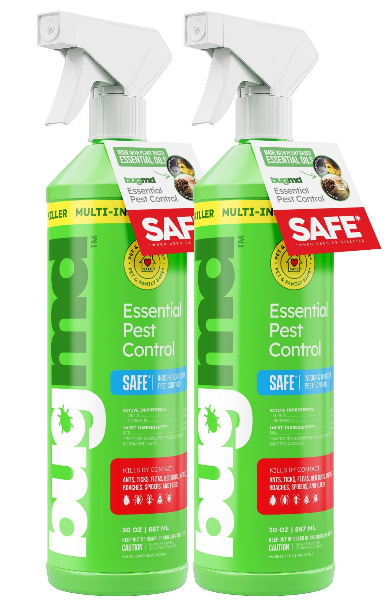 BugMD 30 oz Ant Killer & Bug Spray - Roach and Cockroach Killer Indoor ...