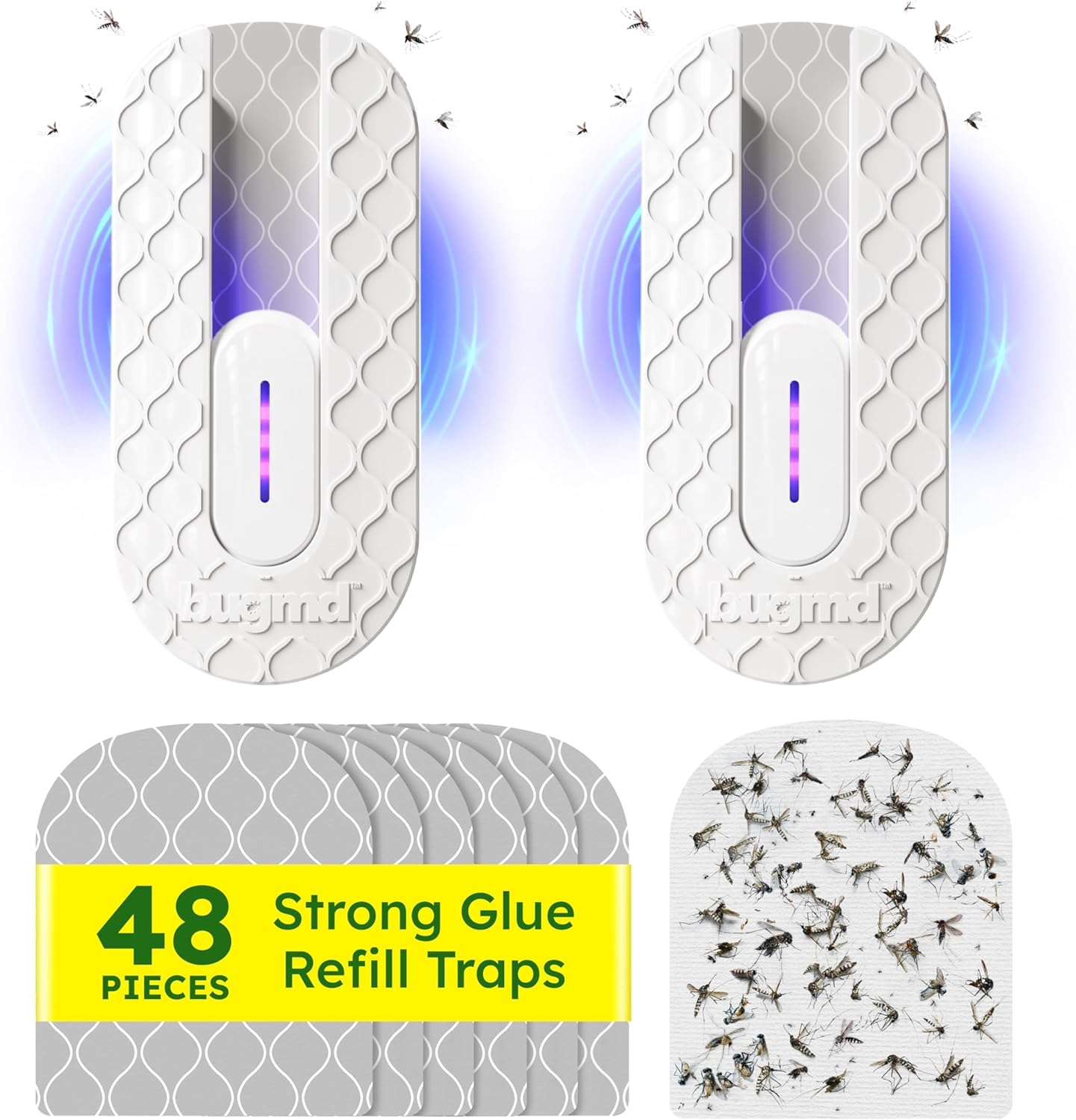 BugMD Fly Trap Indoor, Gnat Traps for House Indoor, Fruit Fly Trap ...