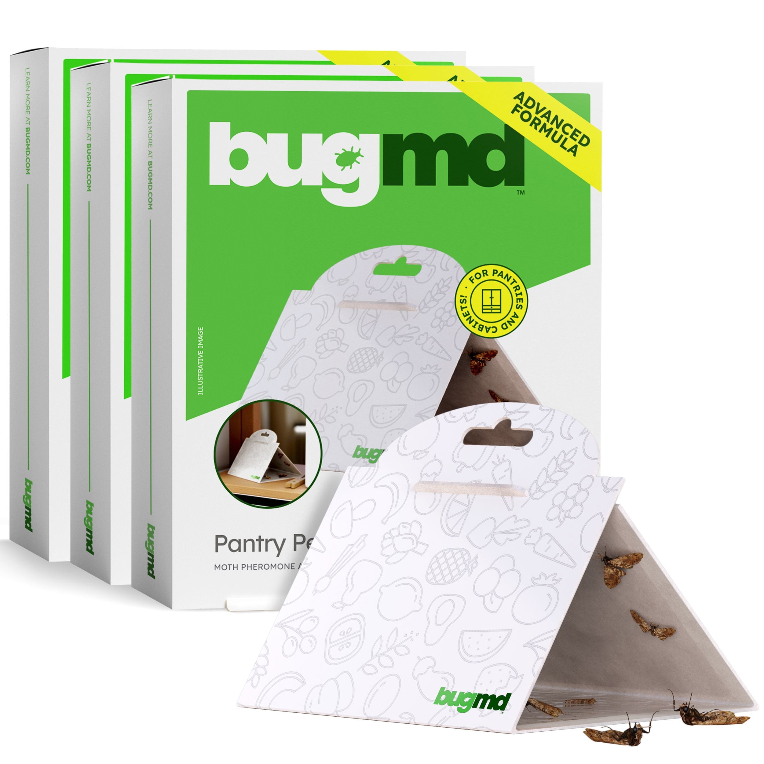 Free Shipping! BugMD Pantry Pest Patrol (18 Count, White) - Moth Traps ...
