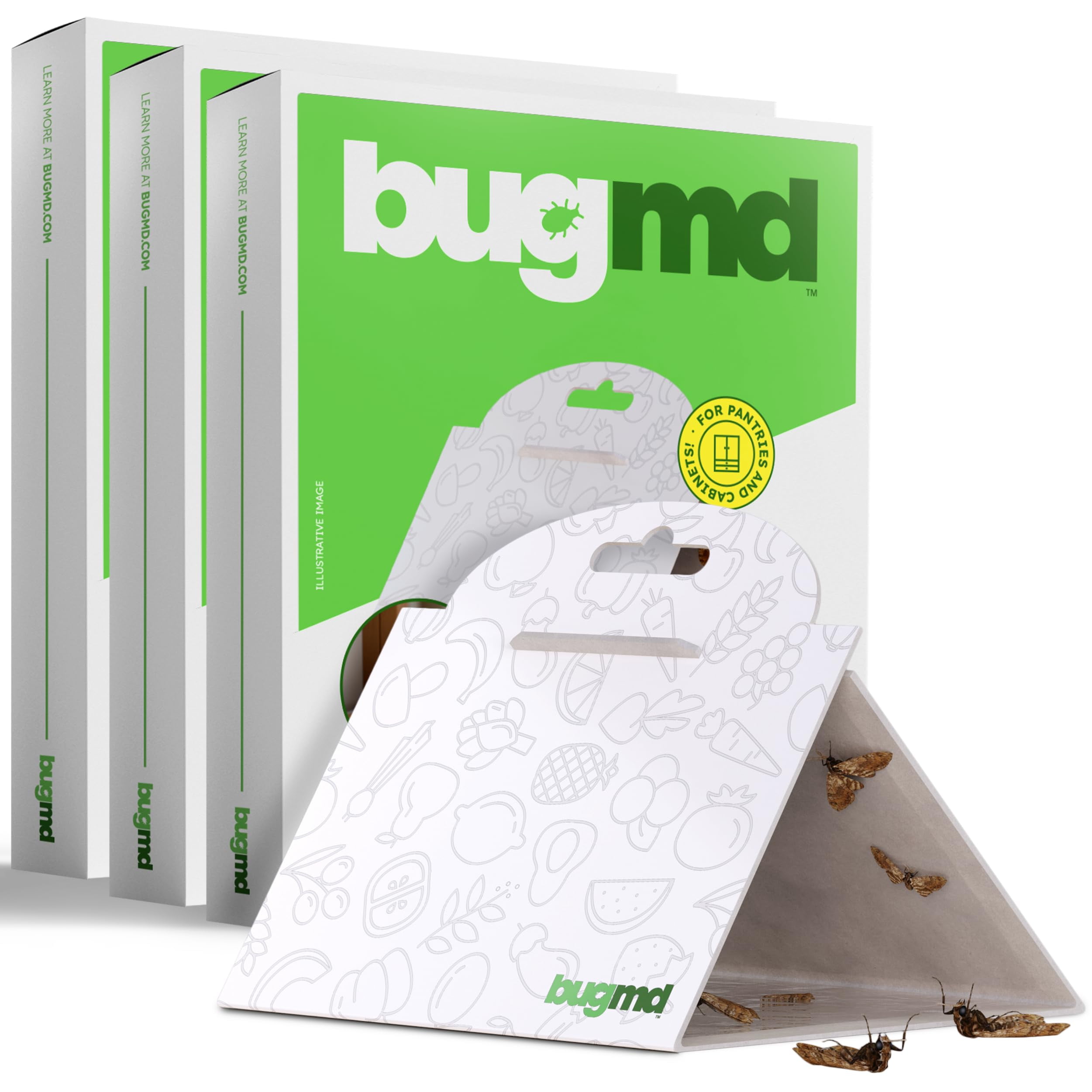 Free Shipping! BugMD Pantry Pest Patrol (18 Count, White) - Moth Traps ...
