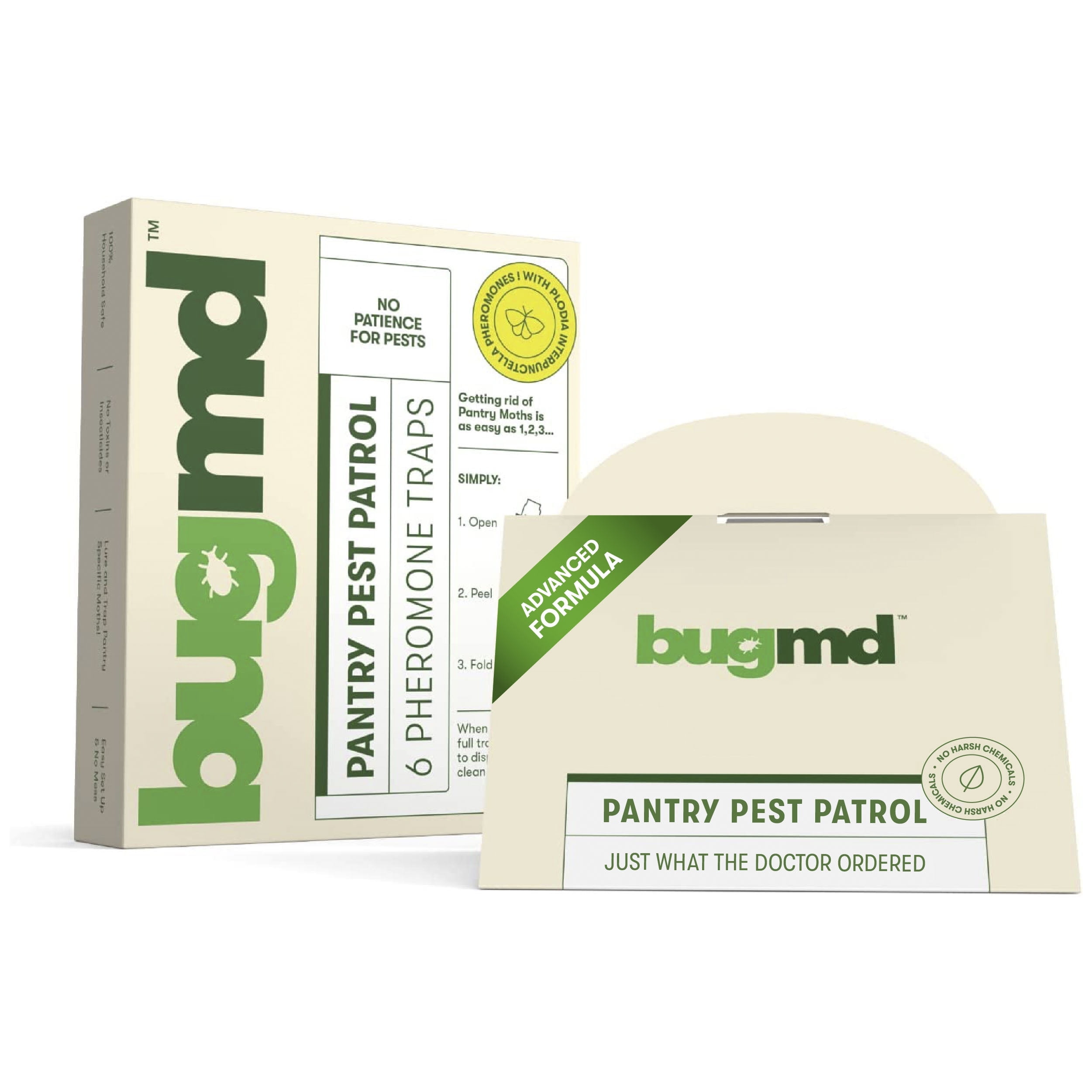 BugMD Pantry Pest Patrol Moth Traps (6 Count) - Effective for Kitchen ...