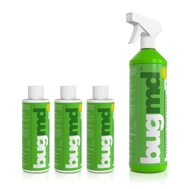 BugMD Pest Control Essential Oil Concentrate 4oz (3 Units)+ 32oz Spray ...