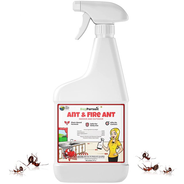 BugPursuit - Natural Ant & Fire Ant Killer Spray - USDA Certified ...
