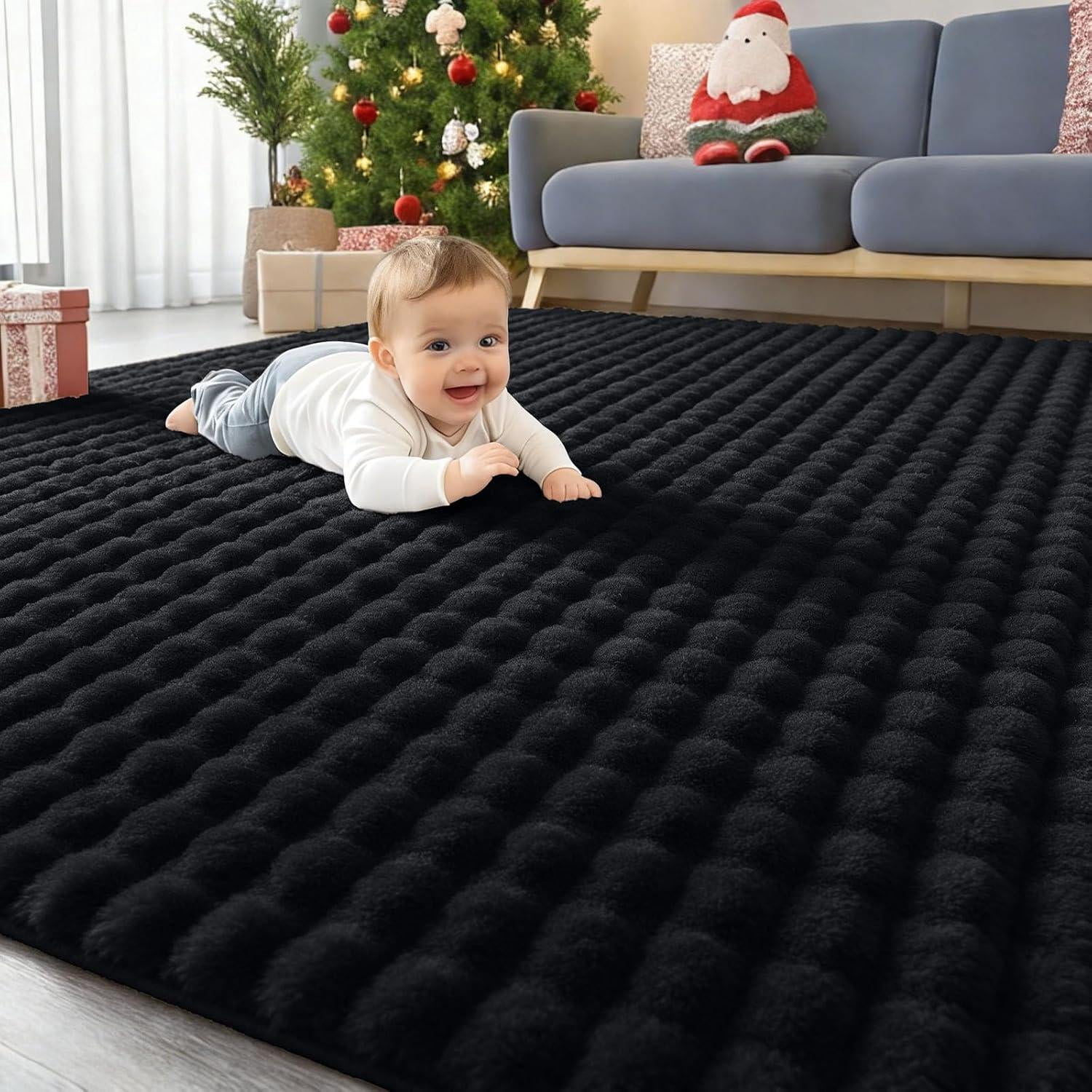 Buganda Area Rugs for Living Room, Soft Shaggy Rug for Bedroom , Non ...