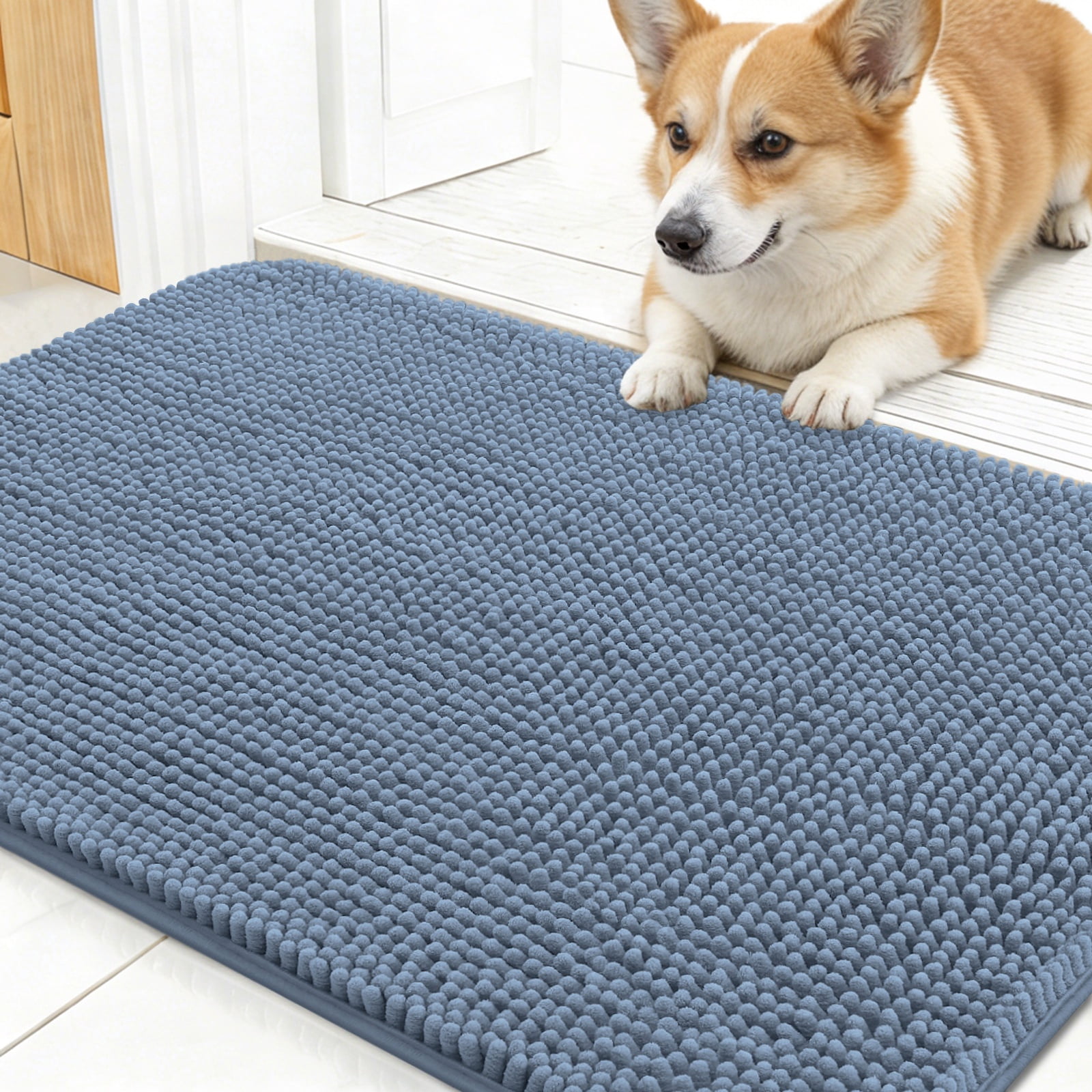 Buganda Dog Door Mats and Rugs, Washable Mat for Dog Paws, Absorbs ...