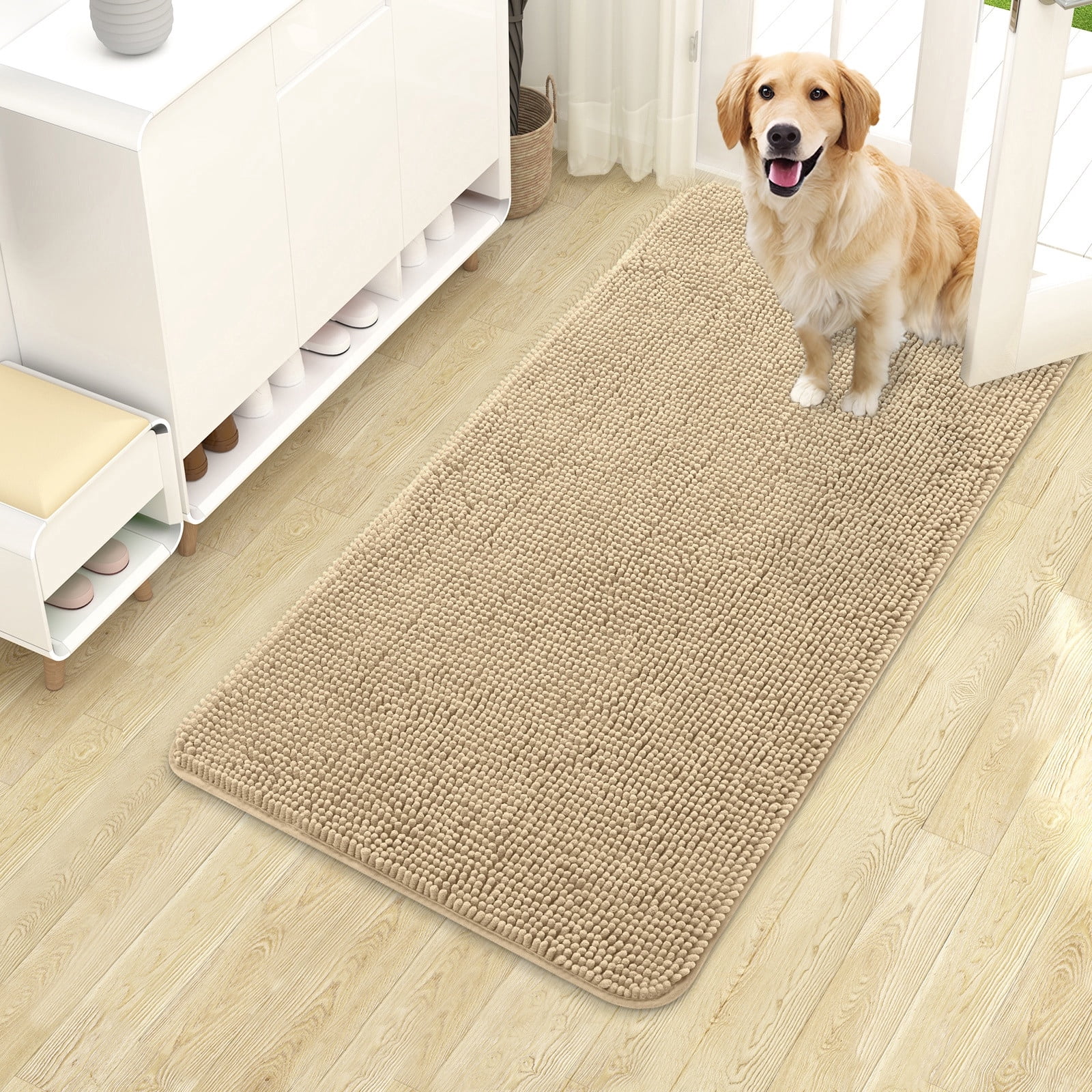 Buganda Dog Door Mats and Rugs, Washable Mat for Dog Paws, Absorbs ...