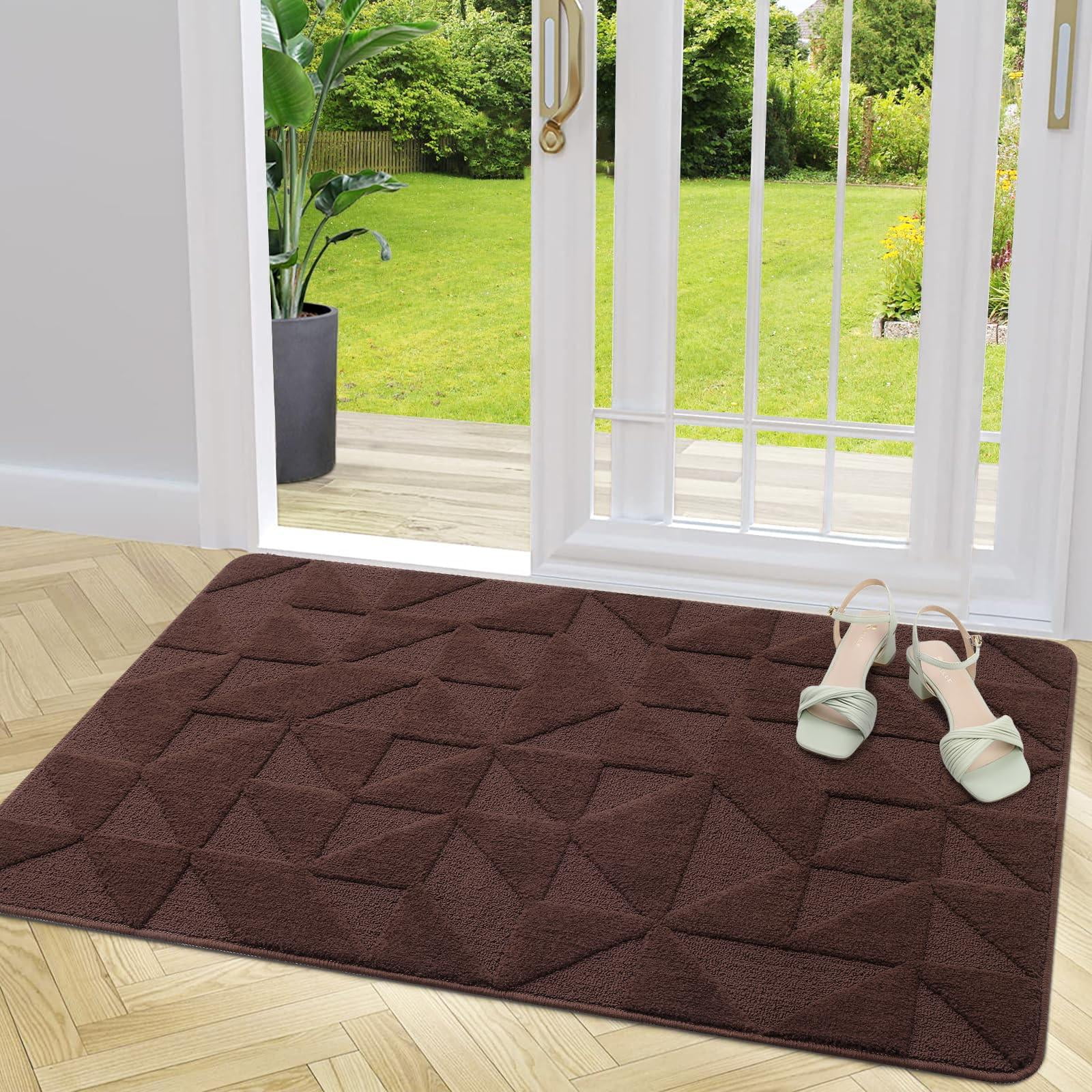 Buganda Indoor Doormats, Absorbent Trapper Dirt Door Mats, Non Slip Low ...