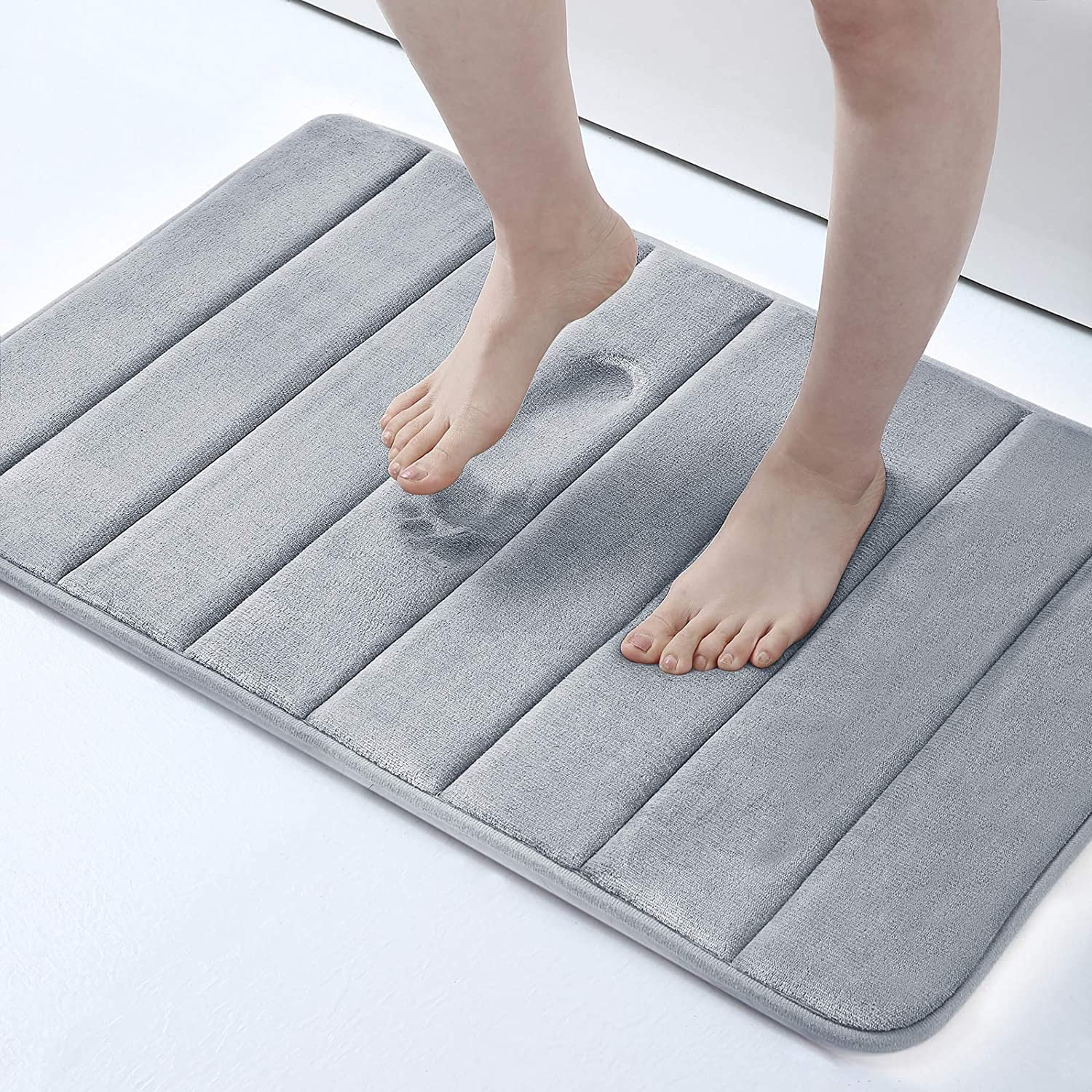 "Super Soft Buganda Memory Foam Bath Mat, Thick Floor Shower Rugs, 16 ...
