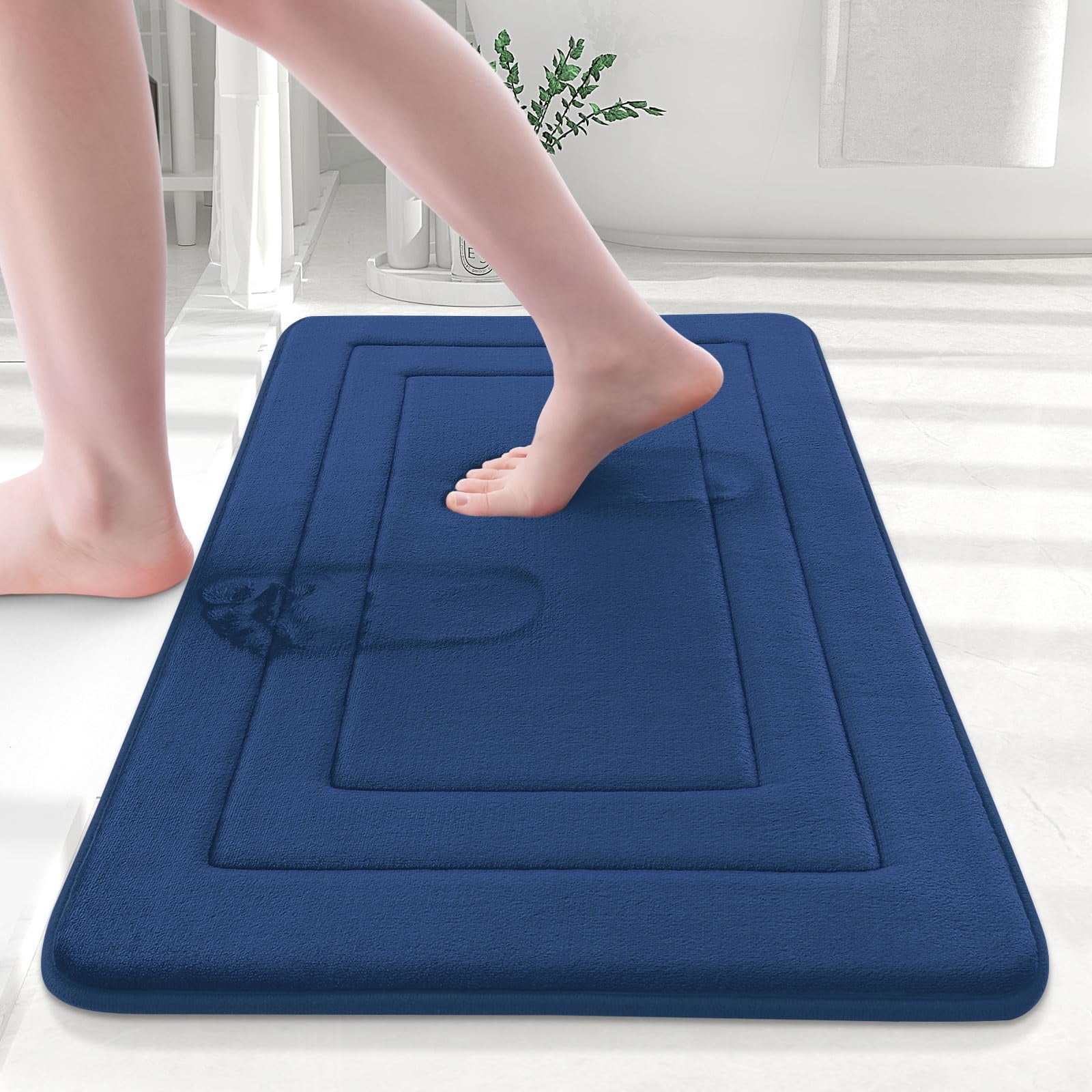 Buganda Memory Foam Bathroom Rug, Soft and Absorbent Bath Mat ...
