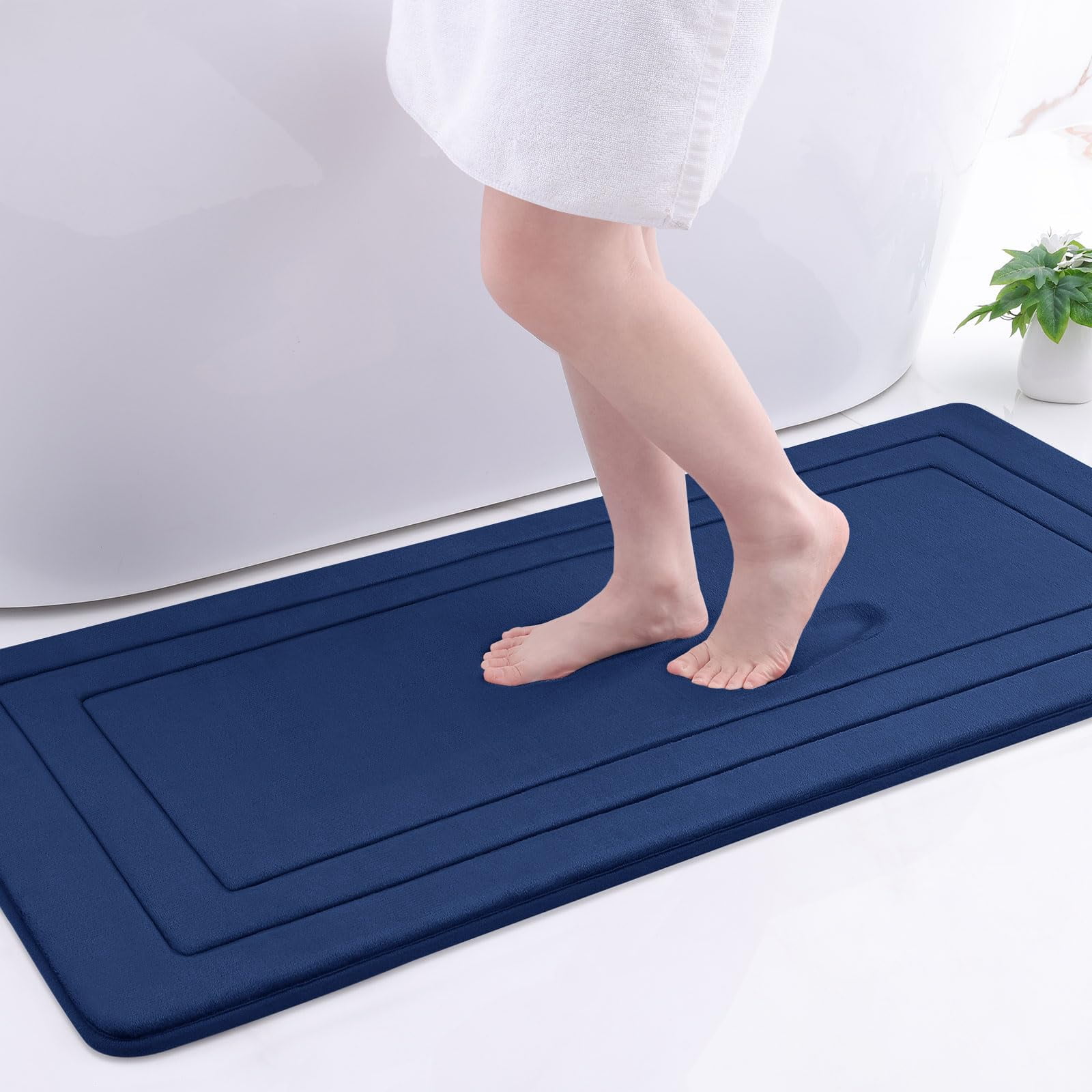 Buganda, Memory Foam Bathroom Rug, 47x20, Soft Absorbent - Walmart.com