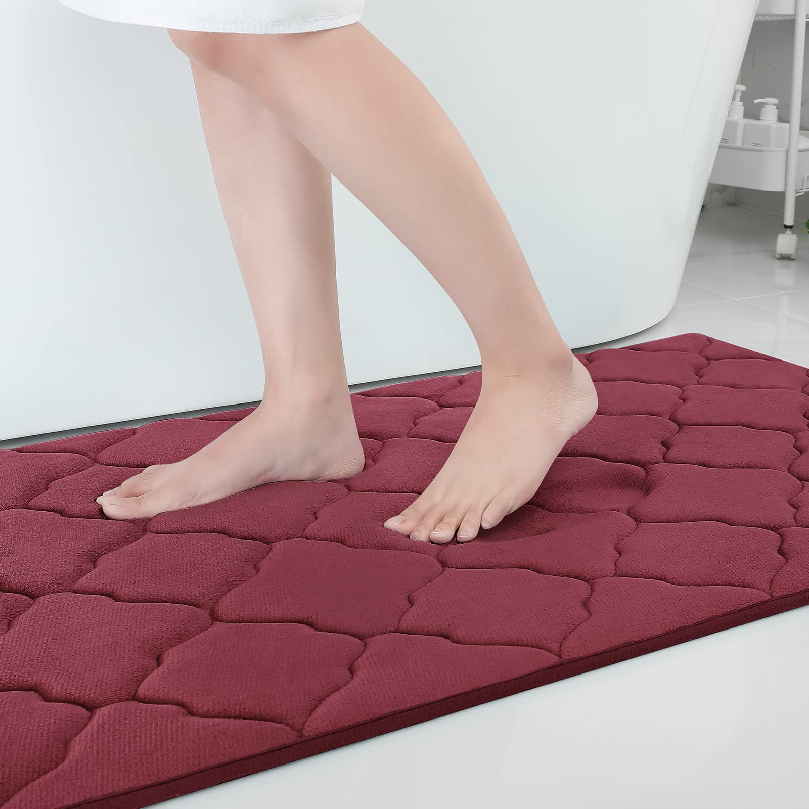 Buganda Memory Foam Bathroom Rugs, Ultra Soft, Absorbent, Non-Slip ...