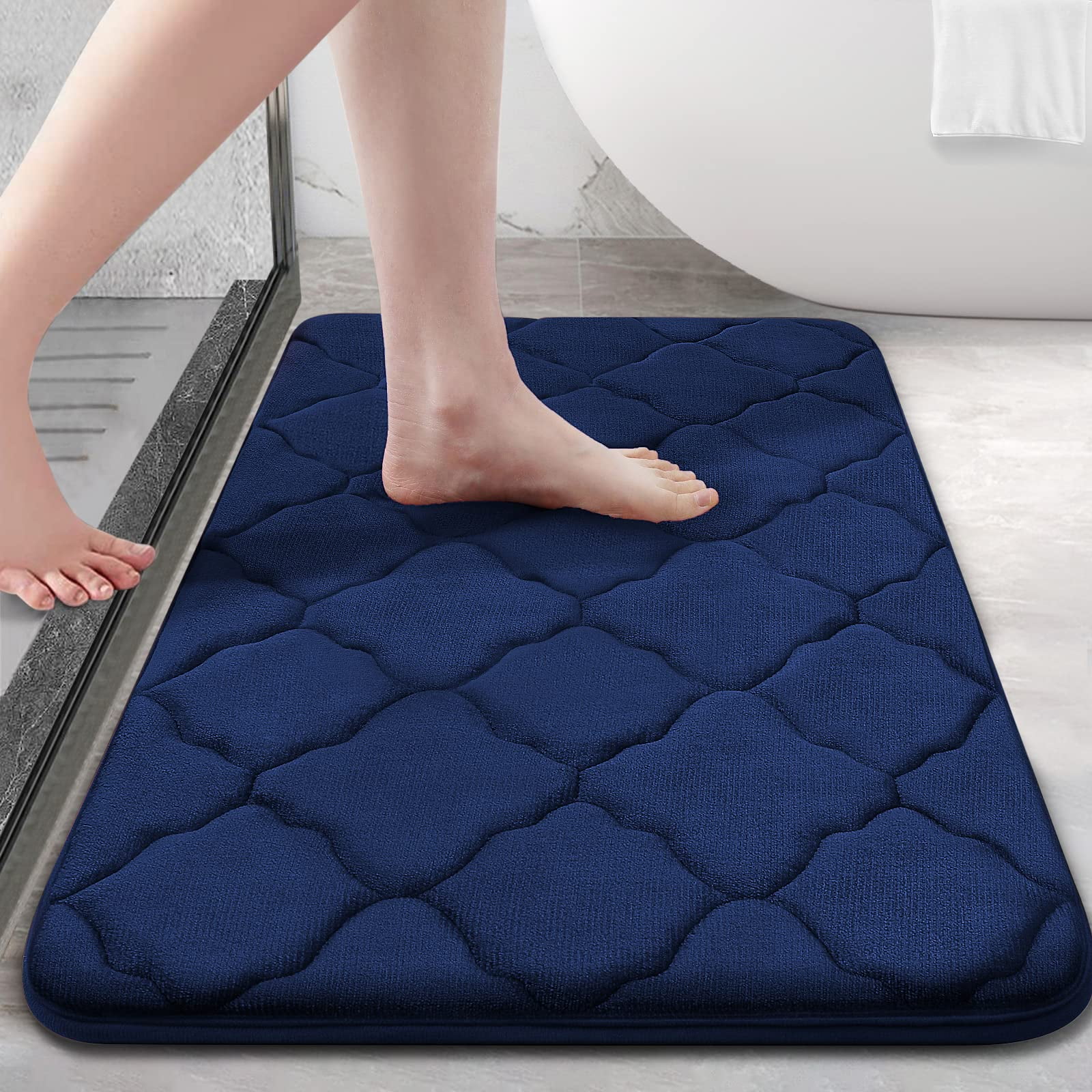 Buganda Memory Foam Bathroom Rugs, Ultra Soft and Absorbent Bath Mat ...