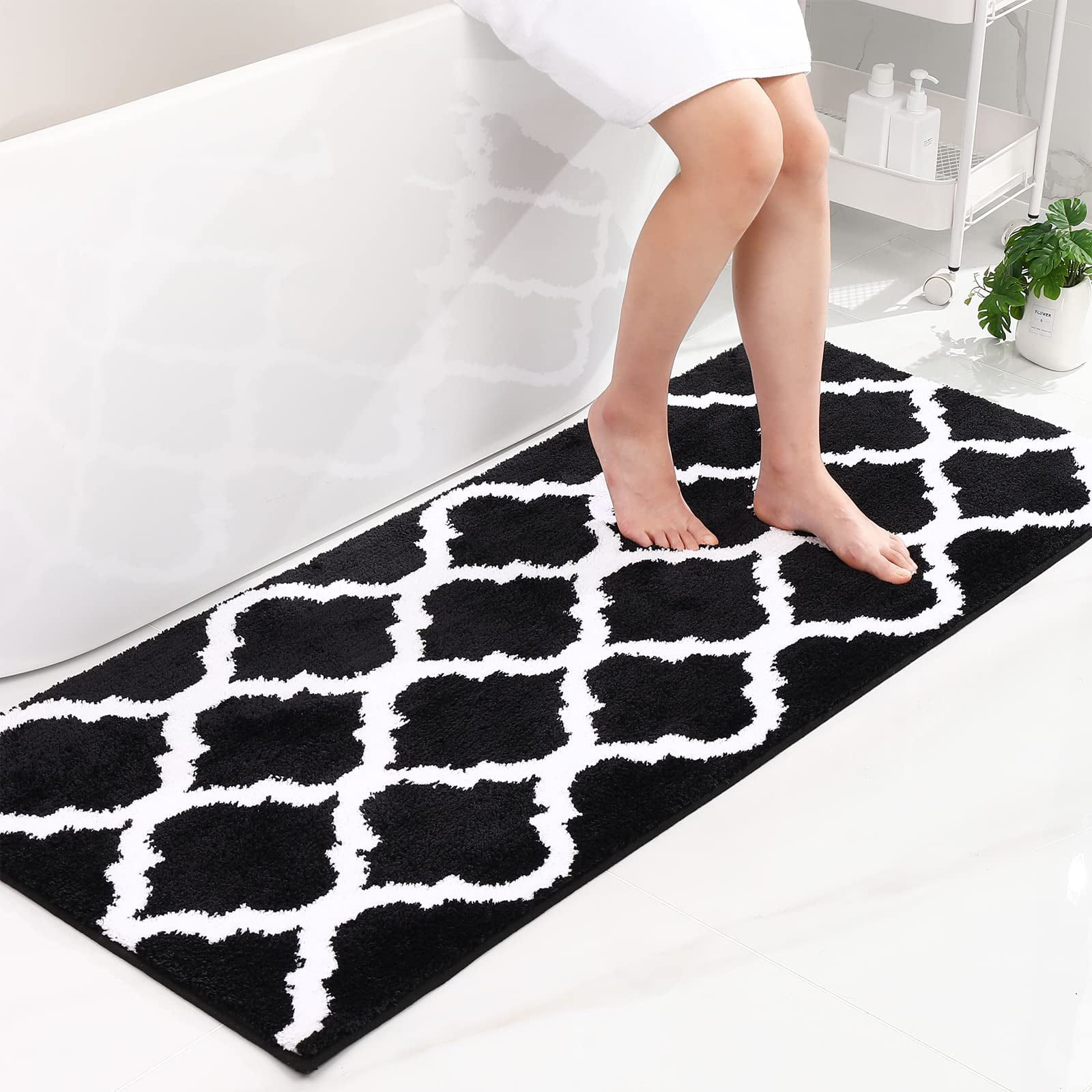 Buganda Microfiber Bathroom Rugs and Mats, Extra Soft and Absorbent ...