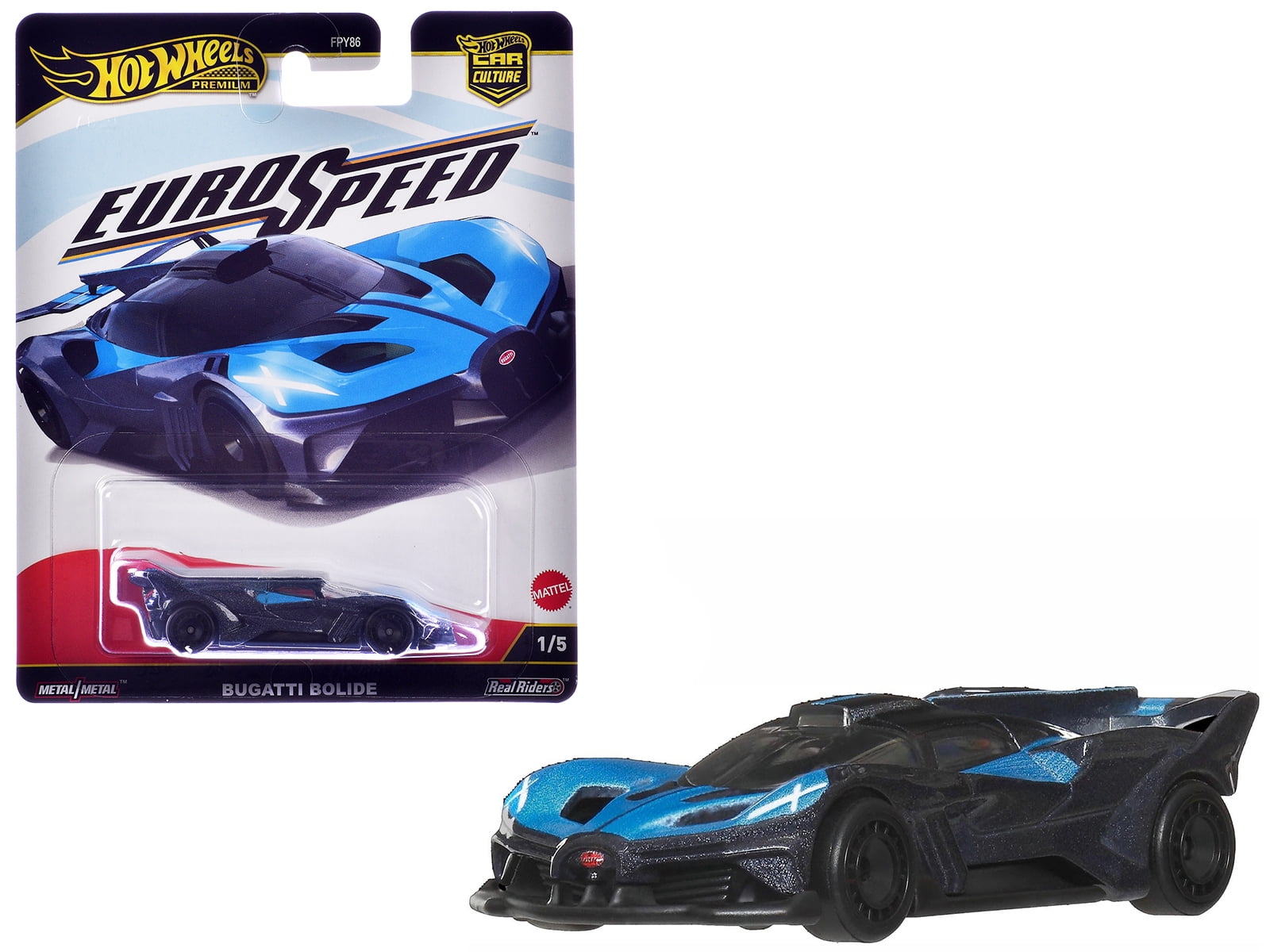 Bugatti Bolide Blue and Dark Blue Metallic "Euro Speed" Series Diecast ...